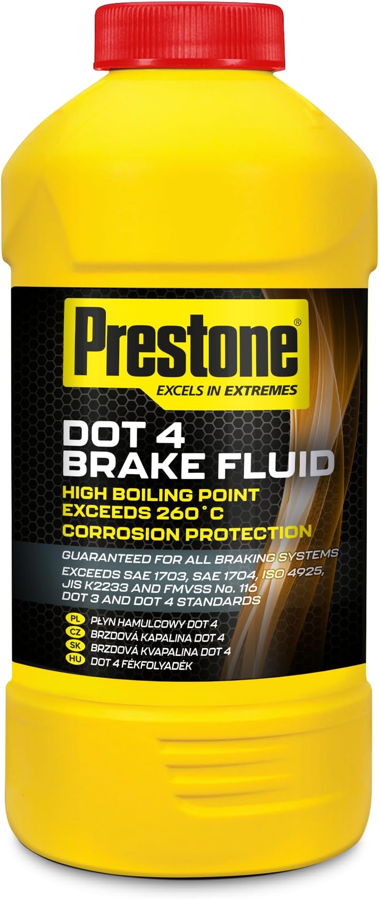 Prestone Brake Fluid - DOT 4, Maximum Performance & Protection, Ideal ...