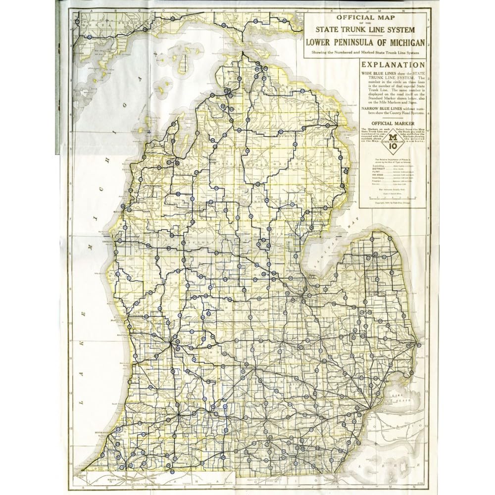 Map Of Lower Michigan Counties F.D. Lake Maps And Directions To Our