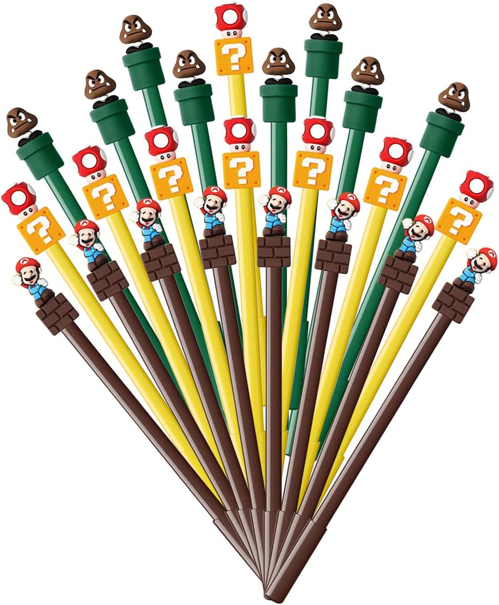 Amazon.com: Super Mario 6 Pack Gel Pens : Office Products