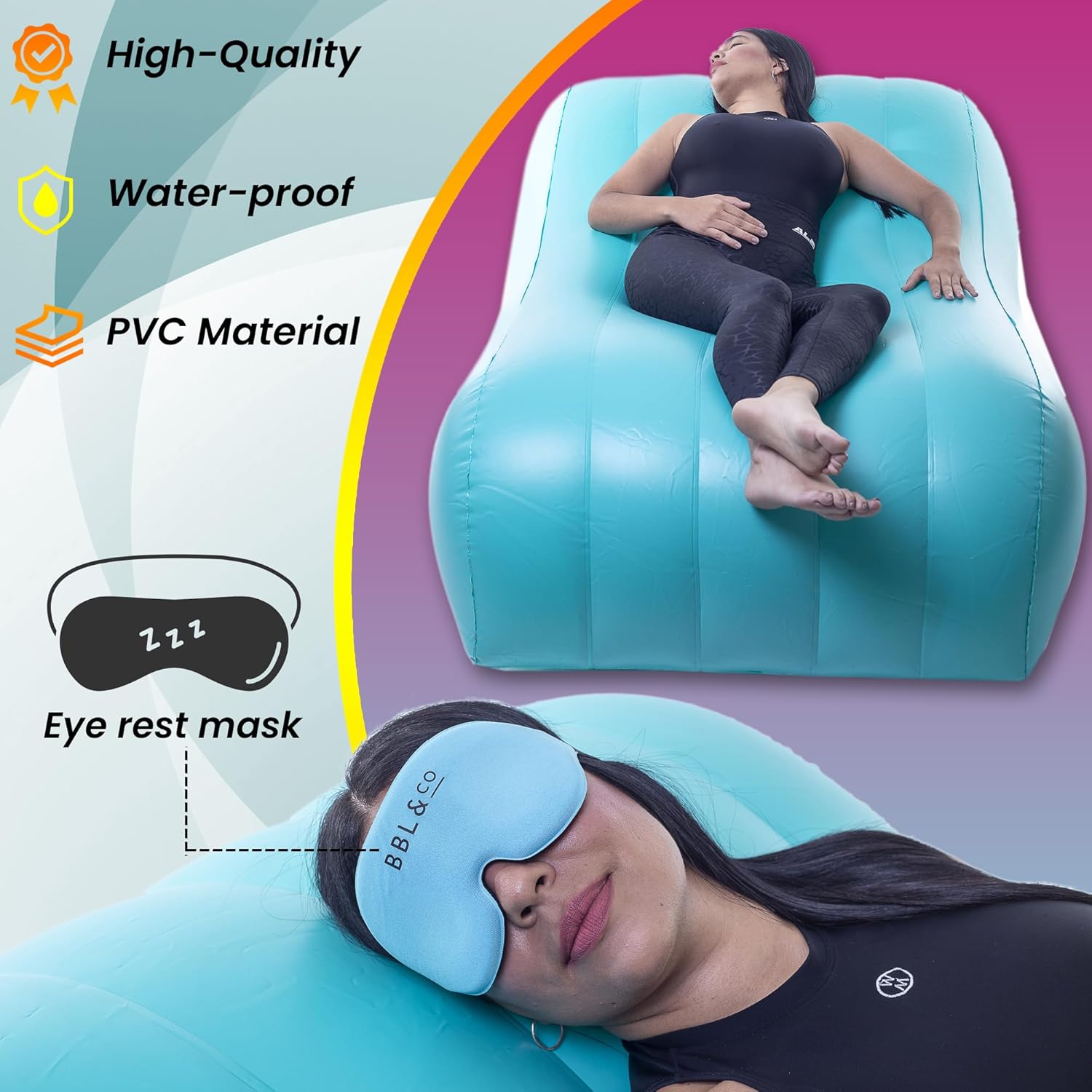 BBL & CO BBL Bed - Inflatable BBL Mattress with Hole After Surgery for ...