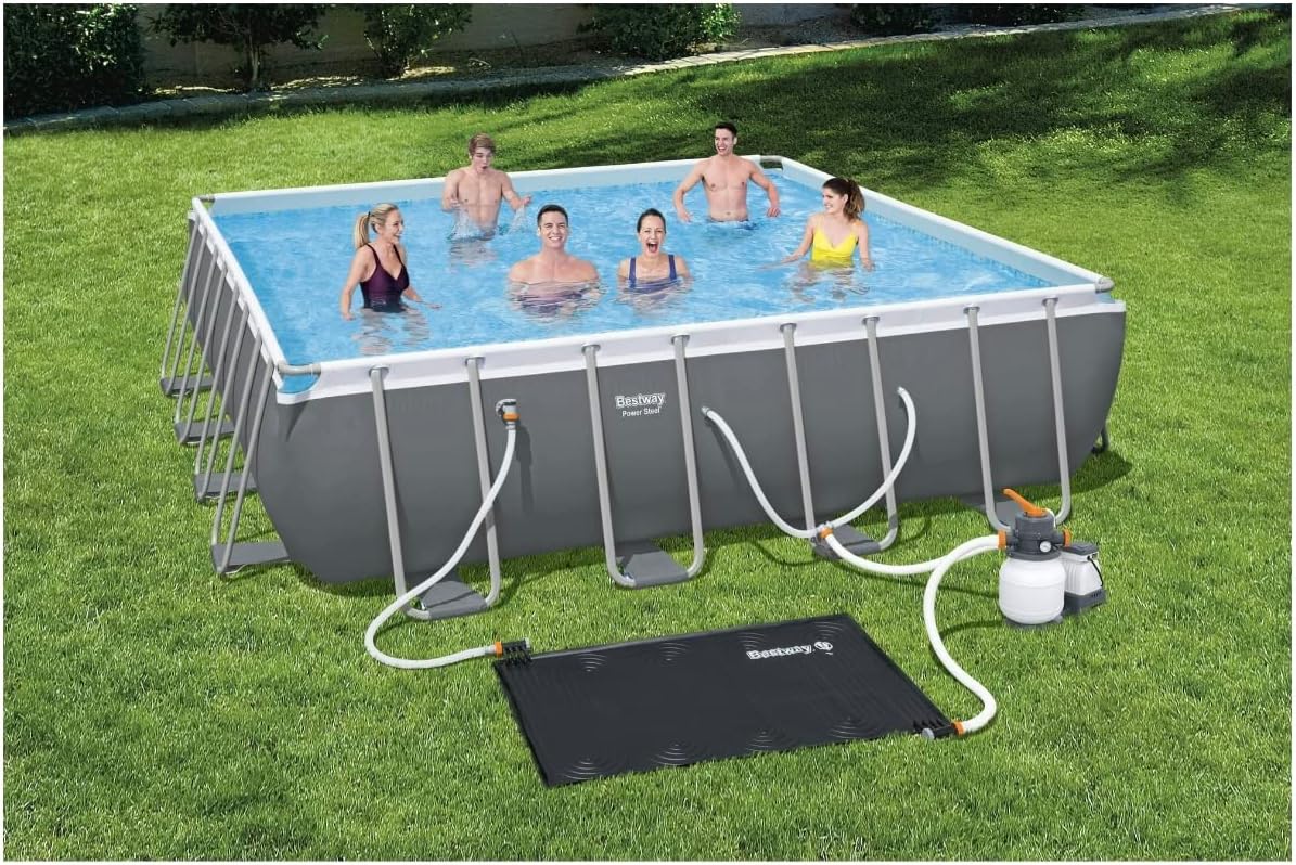 Amazon.com : 43"x67" Solar Powered Rectangular Pool Heating Pad for ...