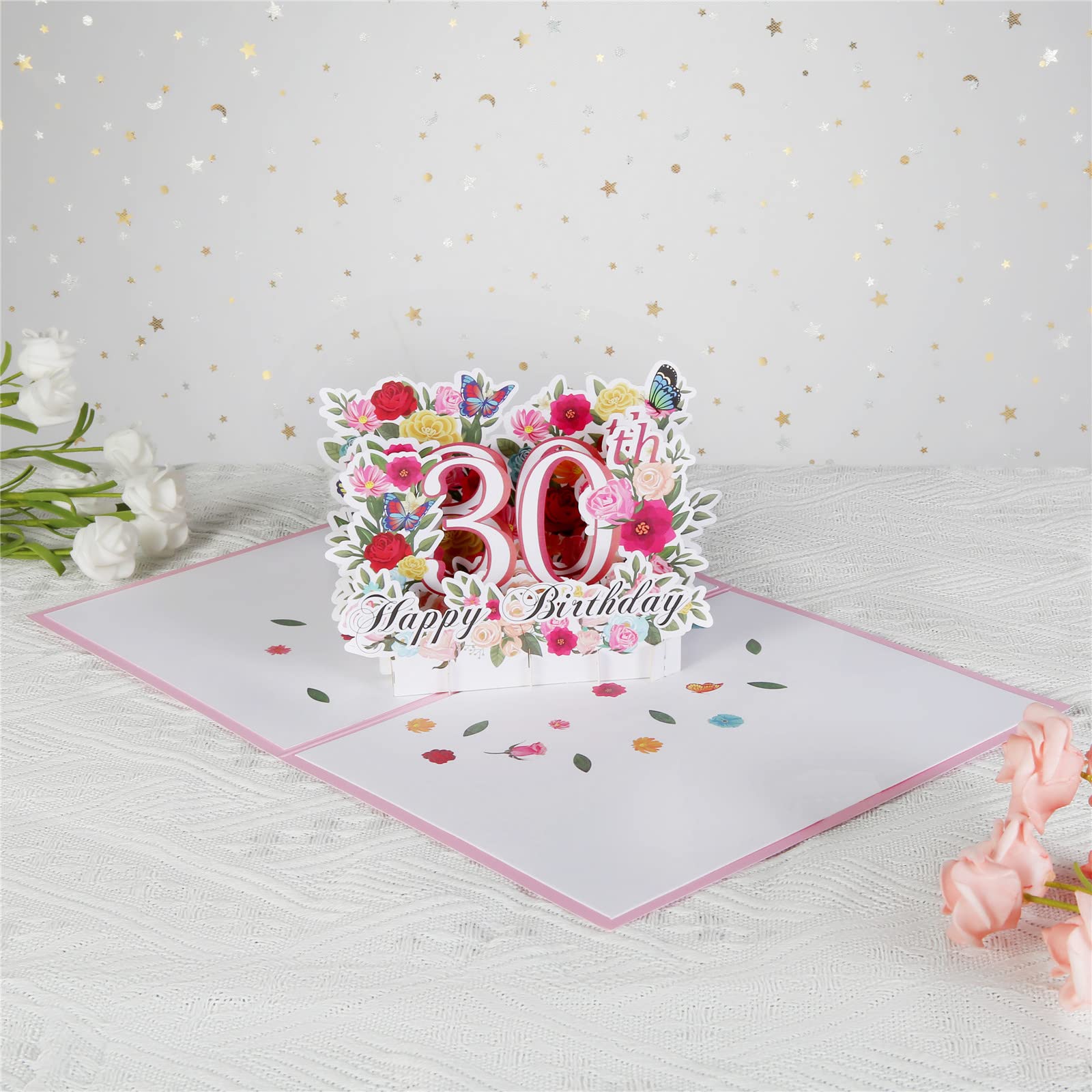 Snapklik.com : HOMANGA 30th Birthday Pop Up Card, Happy 30th Birthday ...