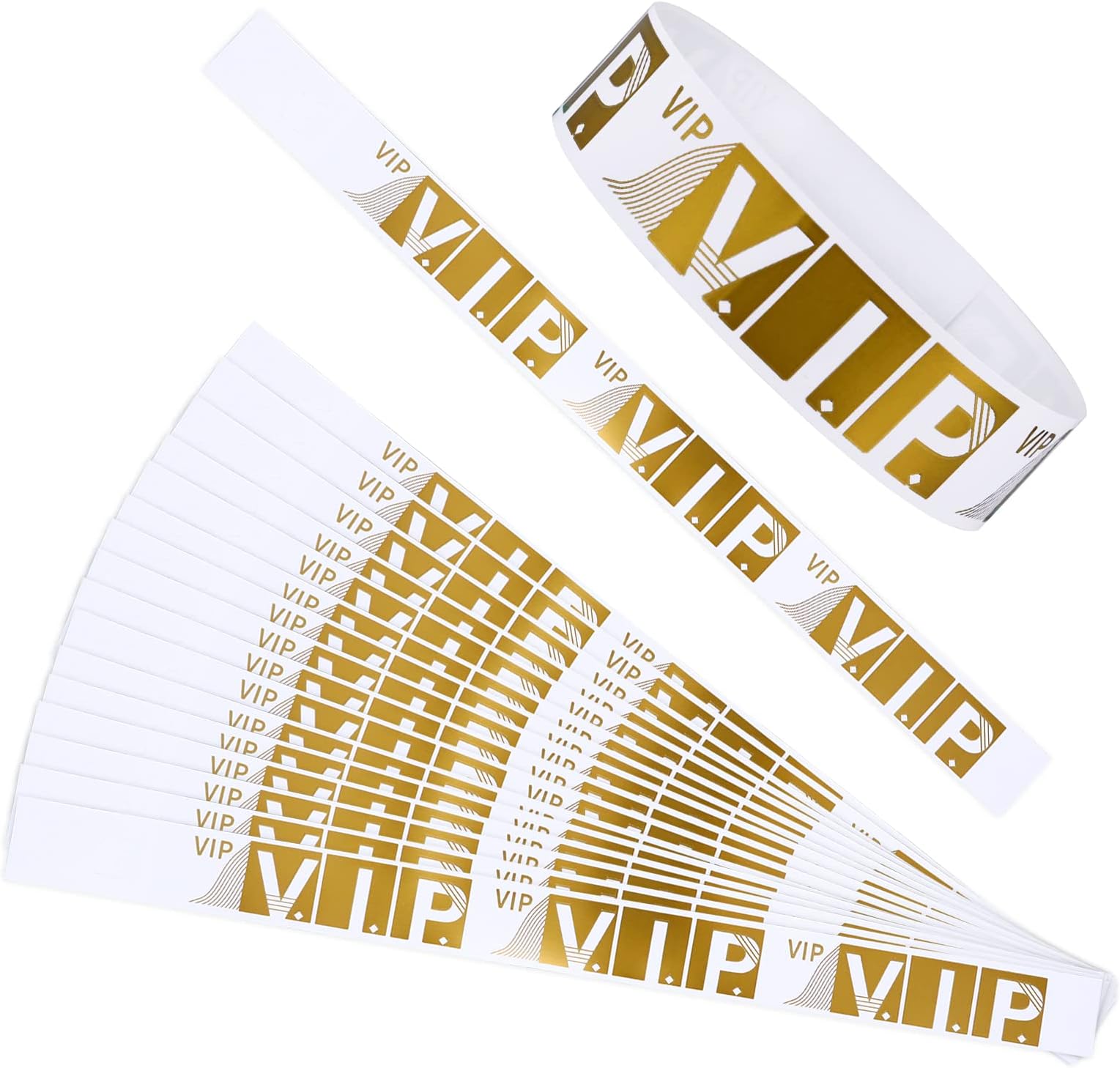Prasacco 300 Pcs Event Wristbands, 3/4 Inch Wide VIP Paper Bracelets ...