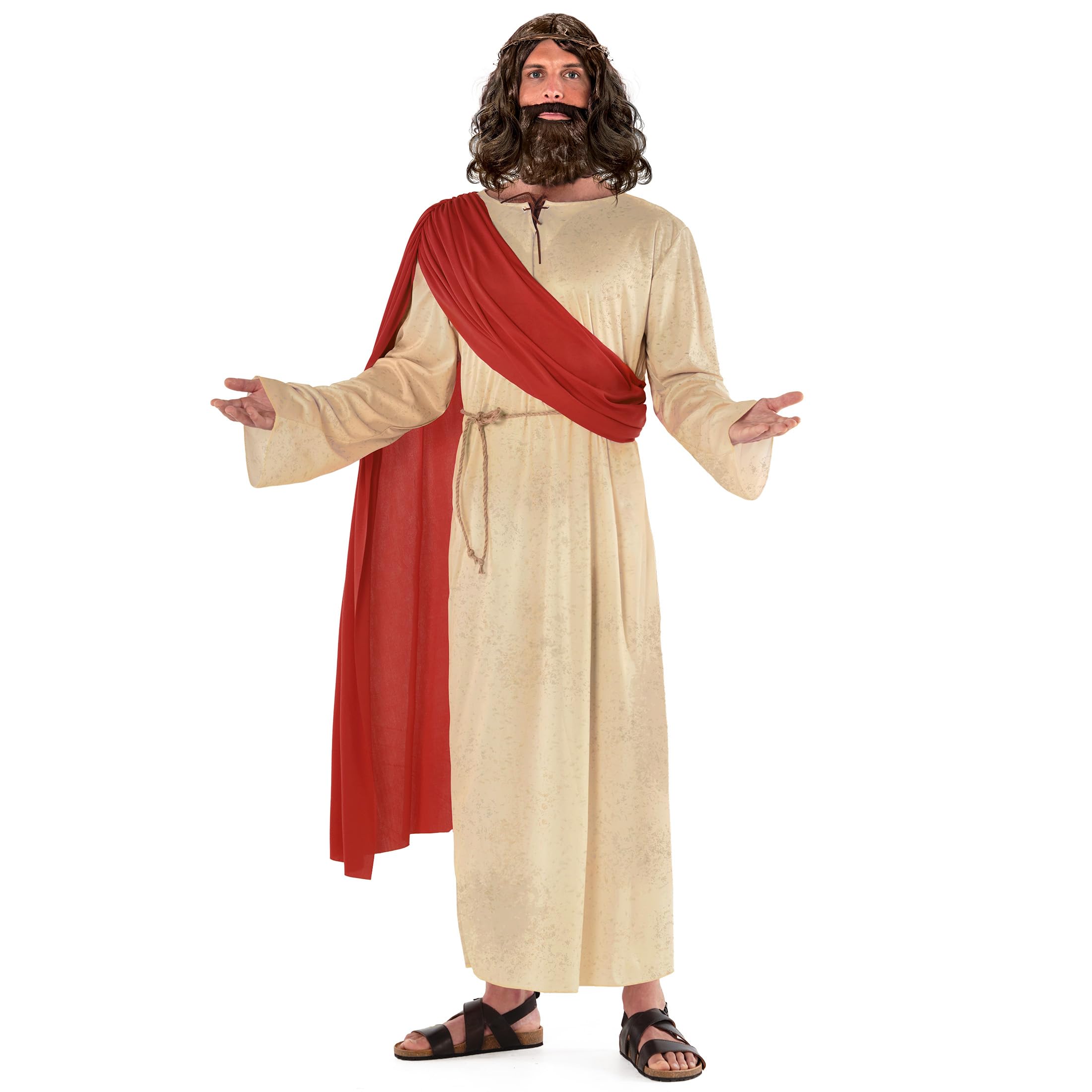Morph Full Jesus Costume For Men Jesus Wig And Beard | Desertcart INDIA