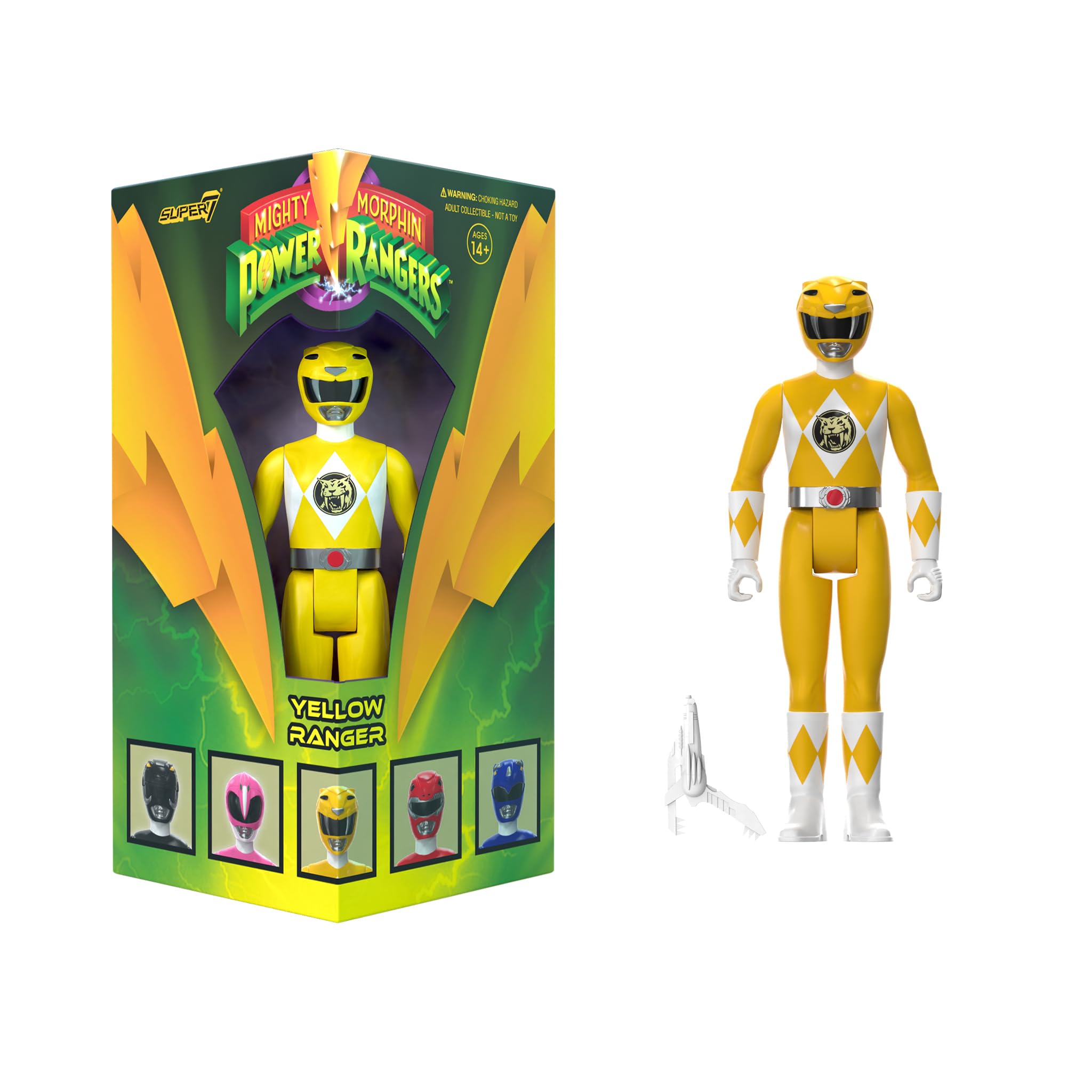 Snapklik.com : Super7 Mighty Morphin Power Rangers Yellow Ranger