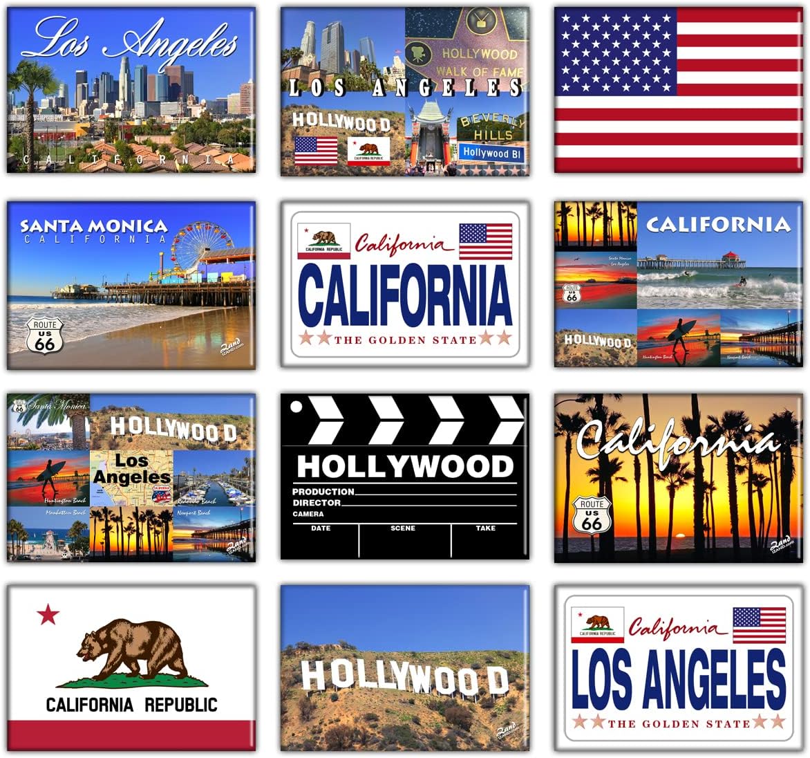 Amazon.com: California Artwood State Magnet Collectible Souvenir by ...