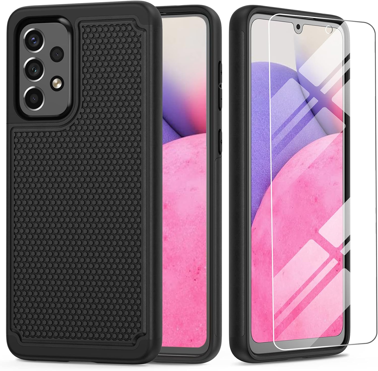 Case for Samsung Galaxy A33 5G: Dual Layer Shockproof Protection Phone ...