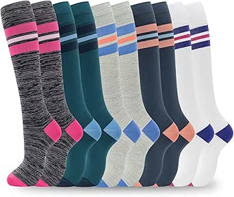 Amazon.com: fenglaoda Compression Socks for Women Men Circulation 20-30 ...