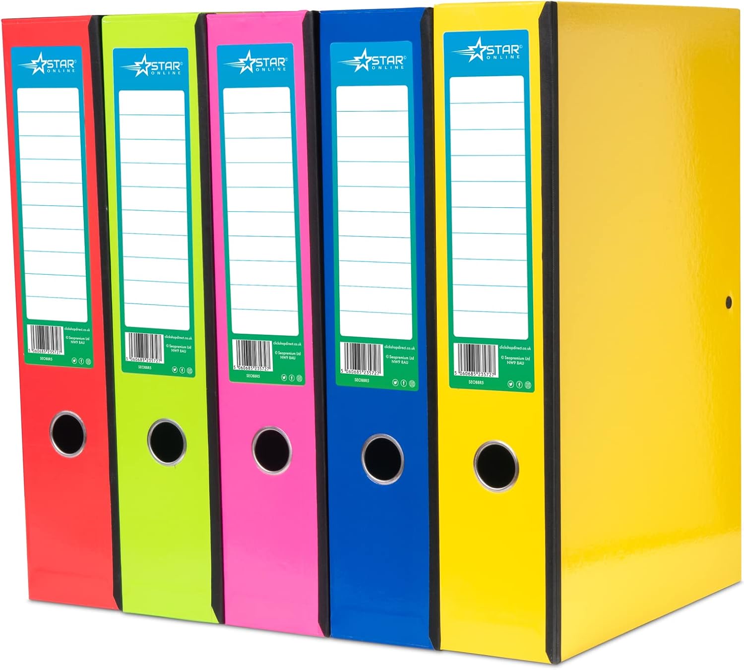 3 Pack - Box File Lock Spring and Catch, 70mm Spine, Foolscap Assorted ...