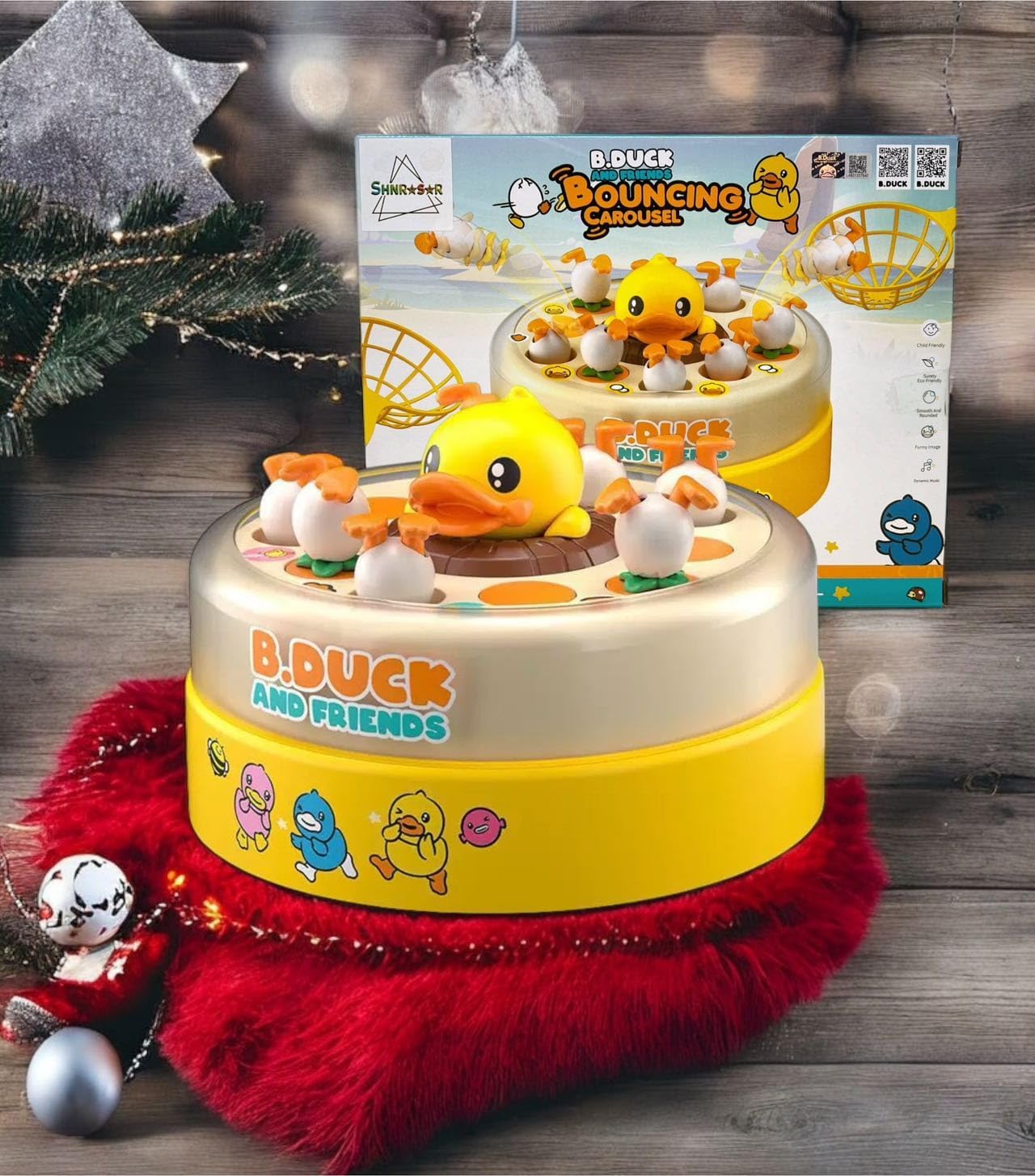 Amazon.com: SHNRASAR B.Duck Catch Duck Board Games Bounce Popping Up ...