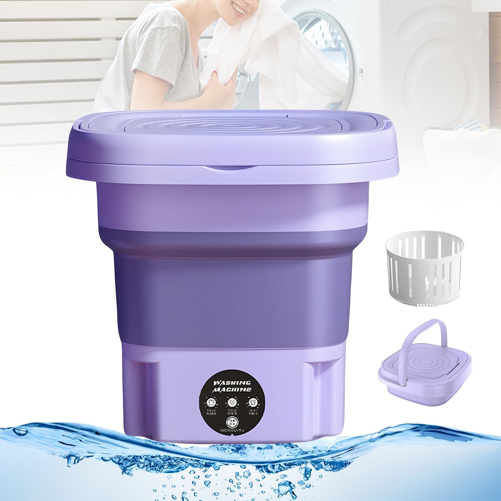 Lavadora Plegable,Mini Lavadora Y Secadora Portátil,Lavadora Portátil ...