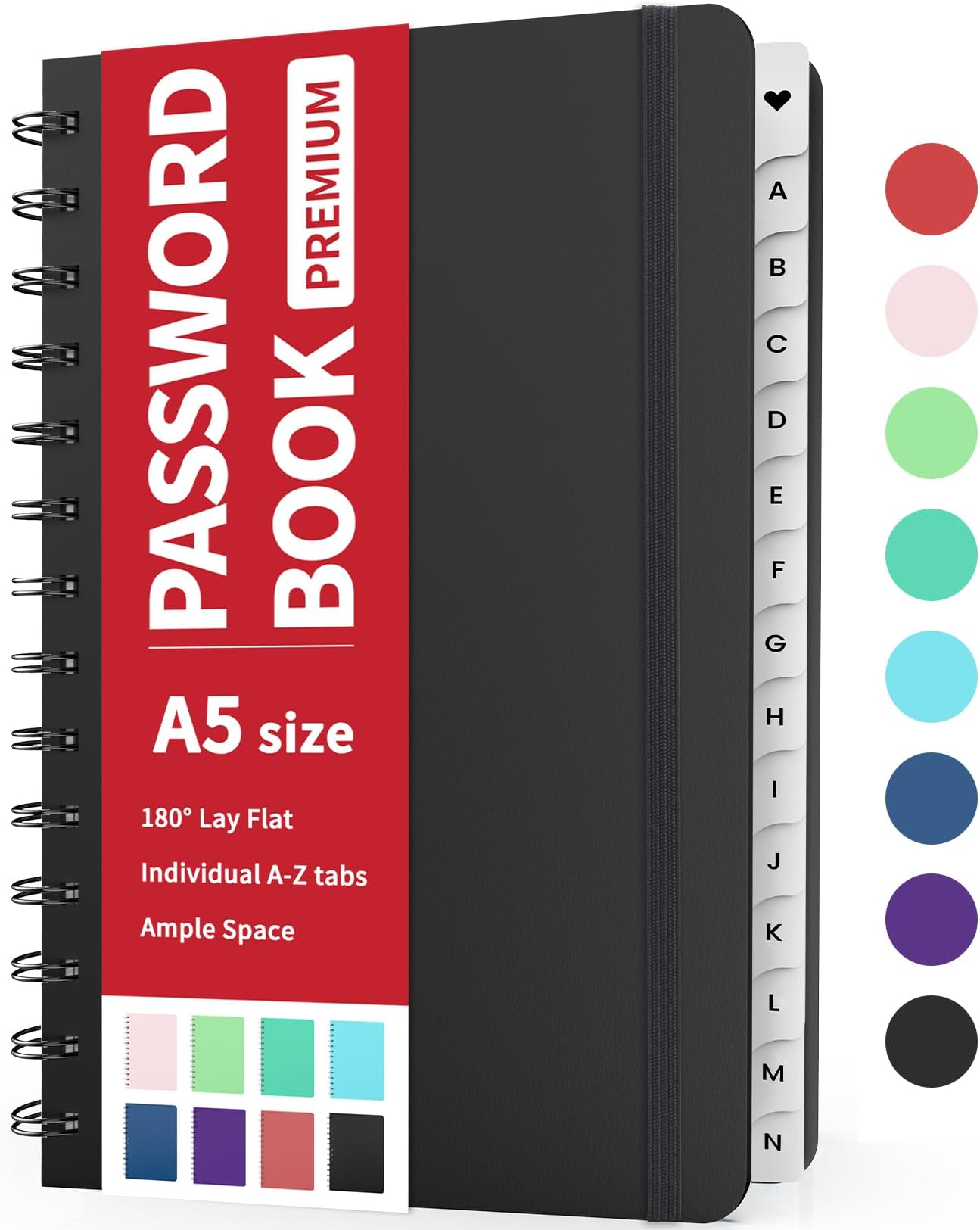 Amazon.com : Forvencer Password Book with Individual Alphabetical Tabs ...