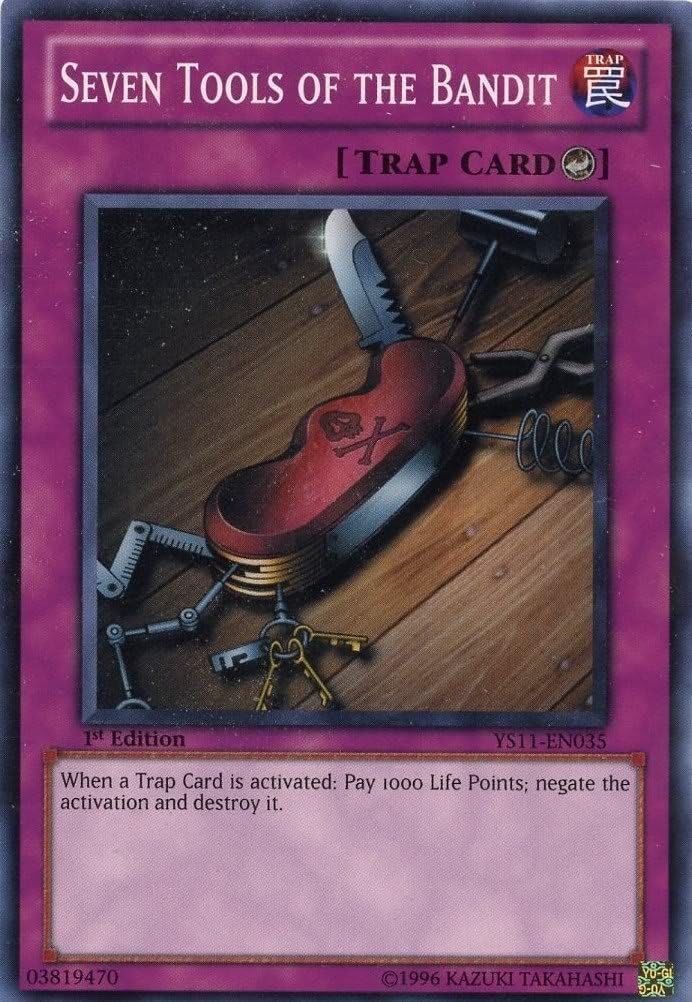 Amazon.com: Yu-Gi-Oh! - Seven Tools of The Bandit (YS11-EN035 ...