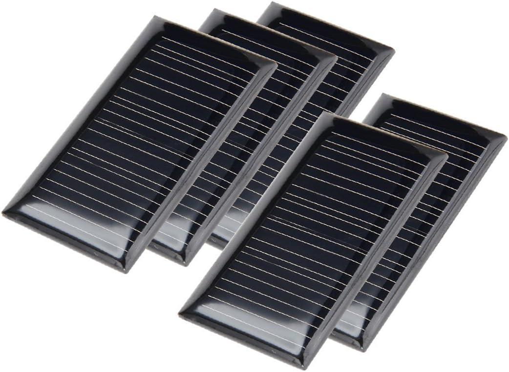 Amazon.com: uxcell 5Pcs 5V 25mA Poly Mini Solar Cell Panel Module DIY ...
