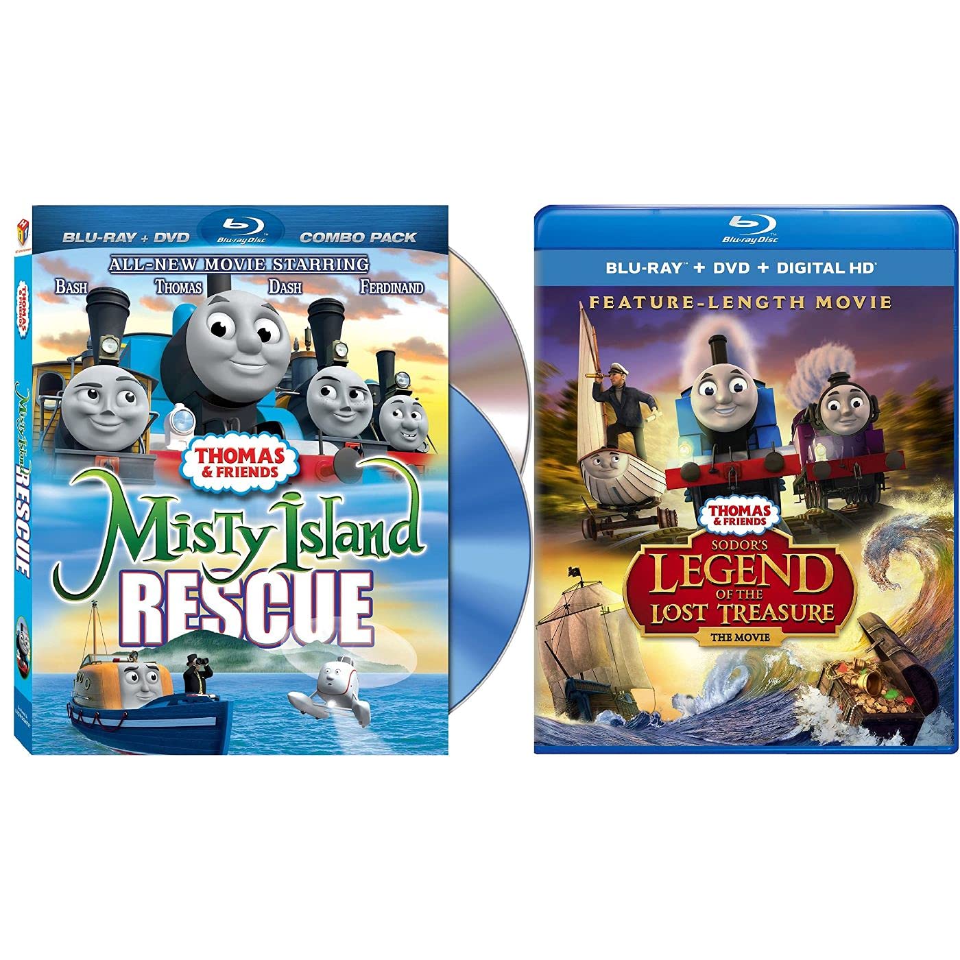 Buy Thomas And Friends 2 Blu Ray + DVD Movies: Misty Island Rescue ...
