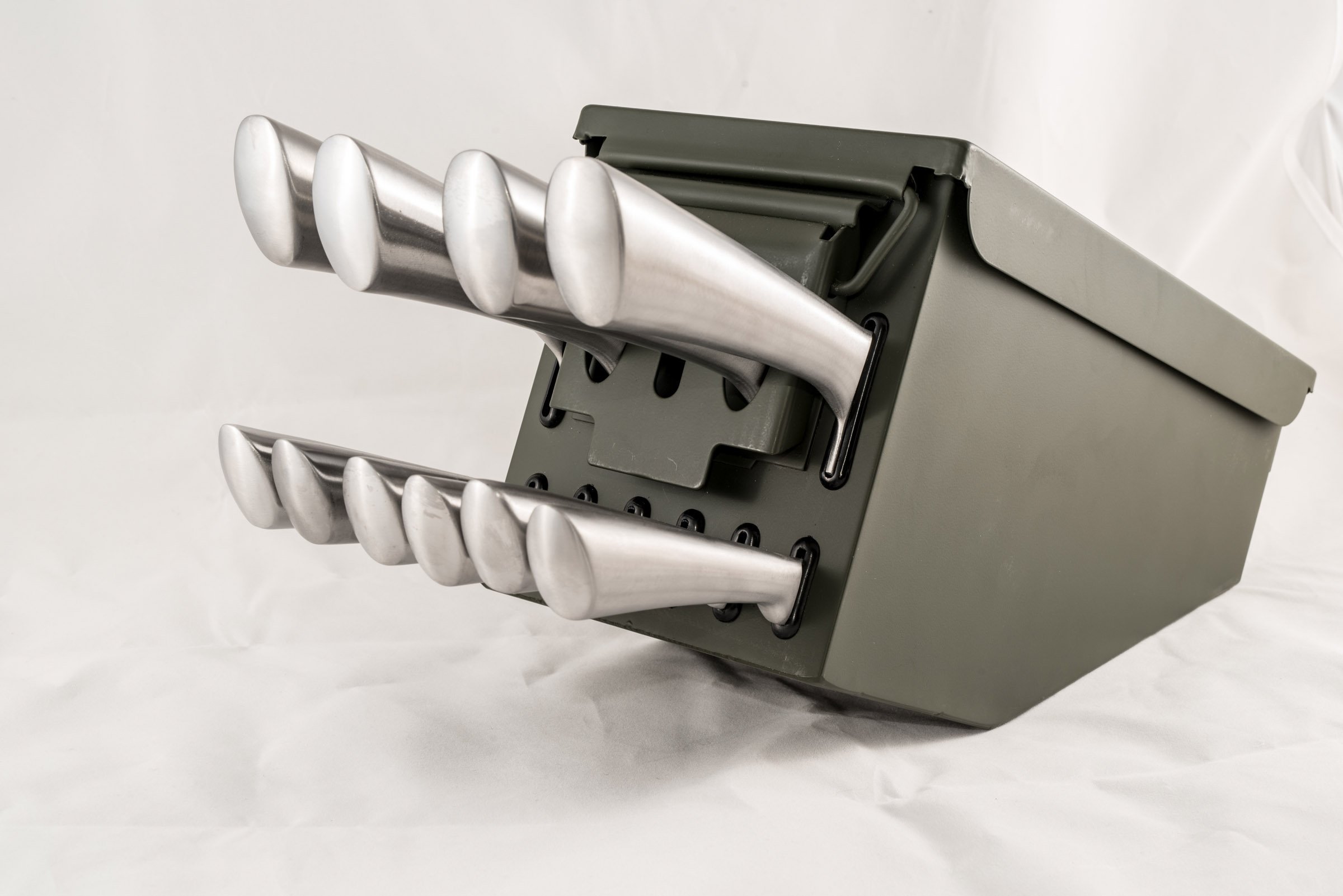 Amazon.com: 10 Piece Knife Block Ammunition Box: Home & Kitchen