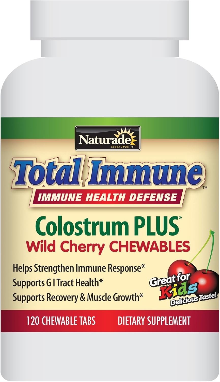 Amazon.com: Naturade Total Immune Colostrum Plus Wild Cherry Chewables ...