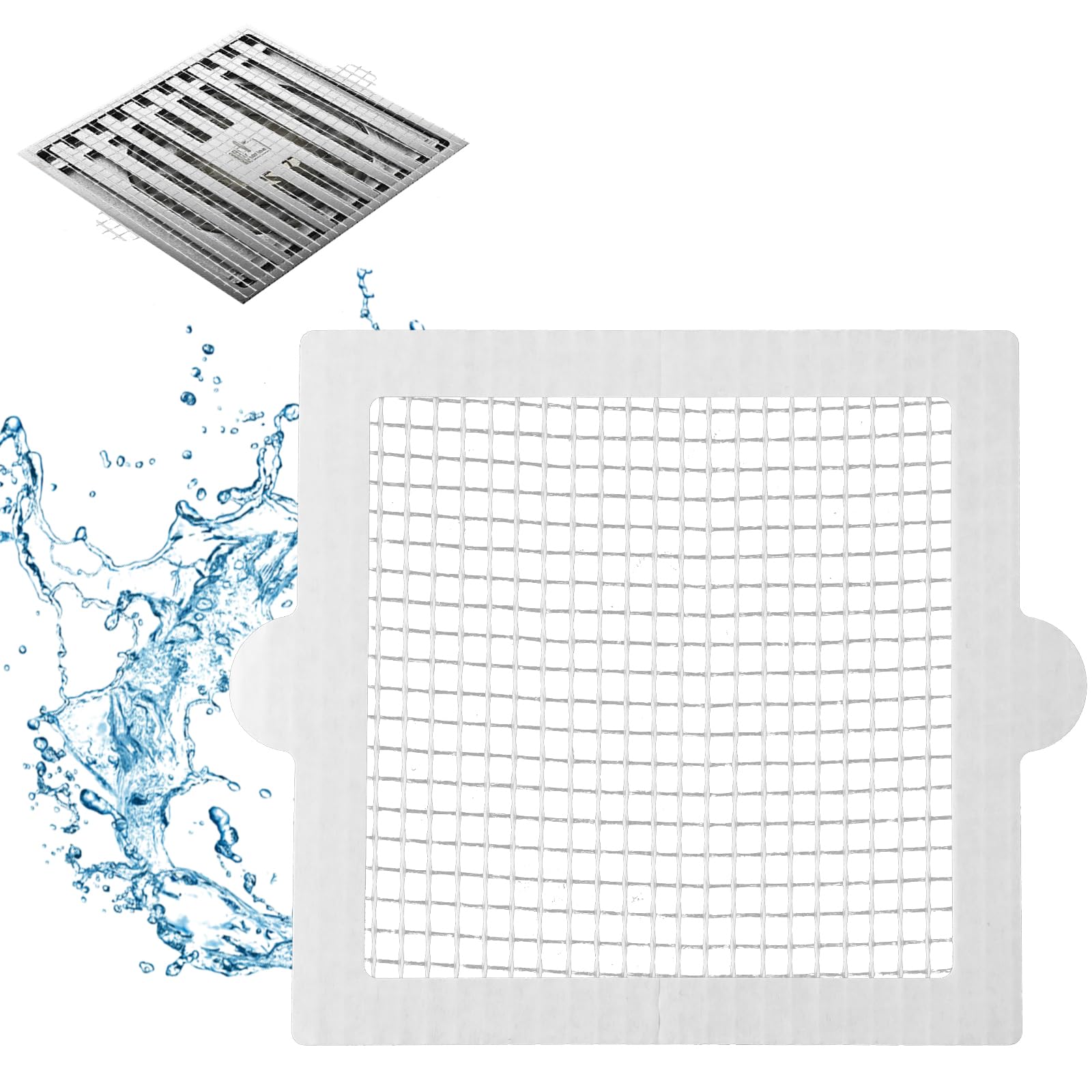 30pcs Disposable Shower Drain Hair Catchers, Mesh Stickers Hair Drainer ...