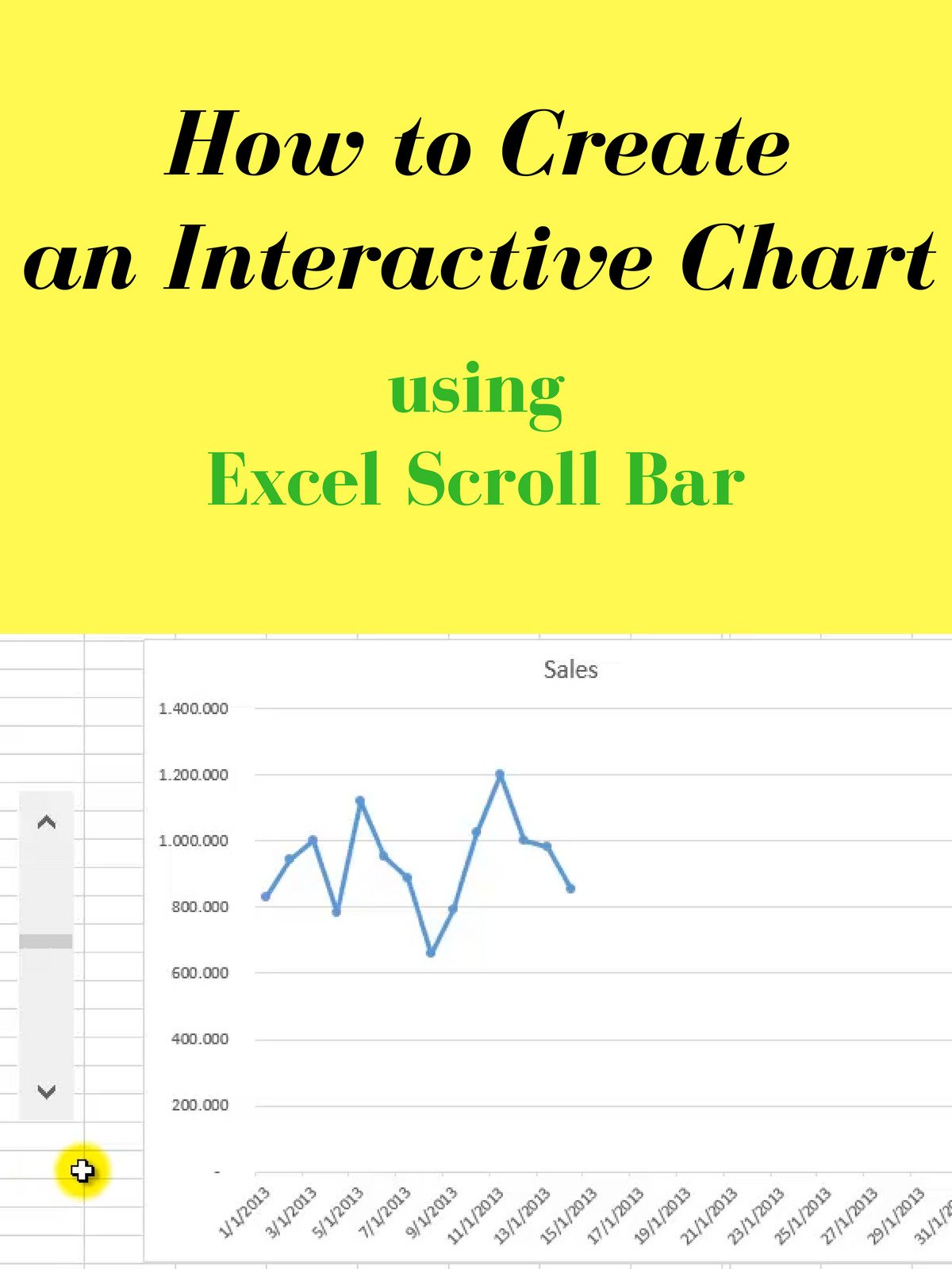 Buy How to Create an Interactive Chart using Excel Scroll Bar - Form ...