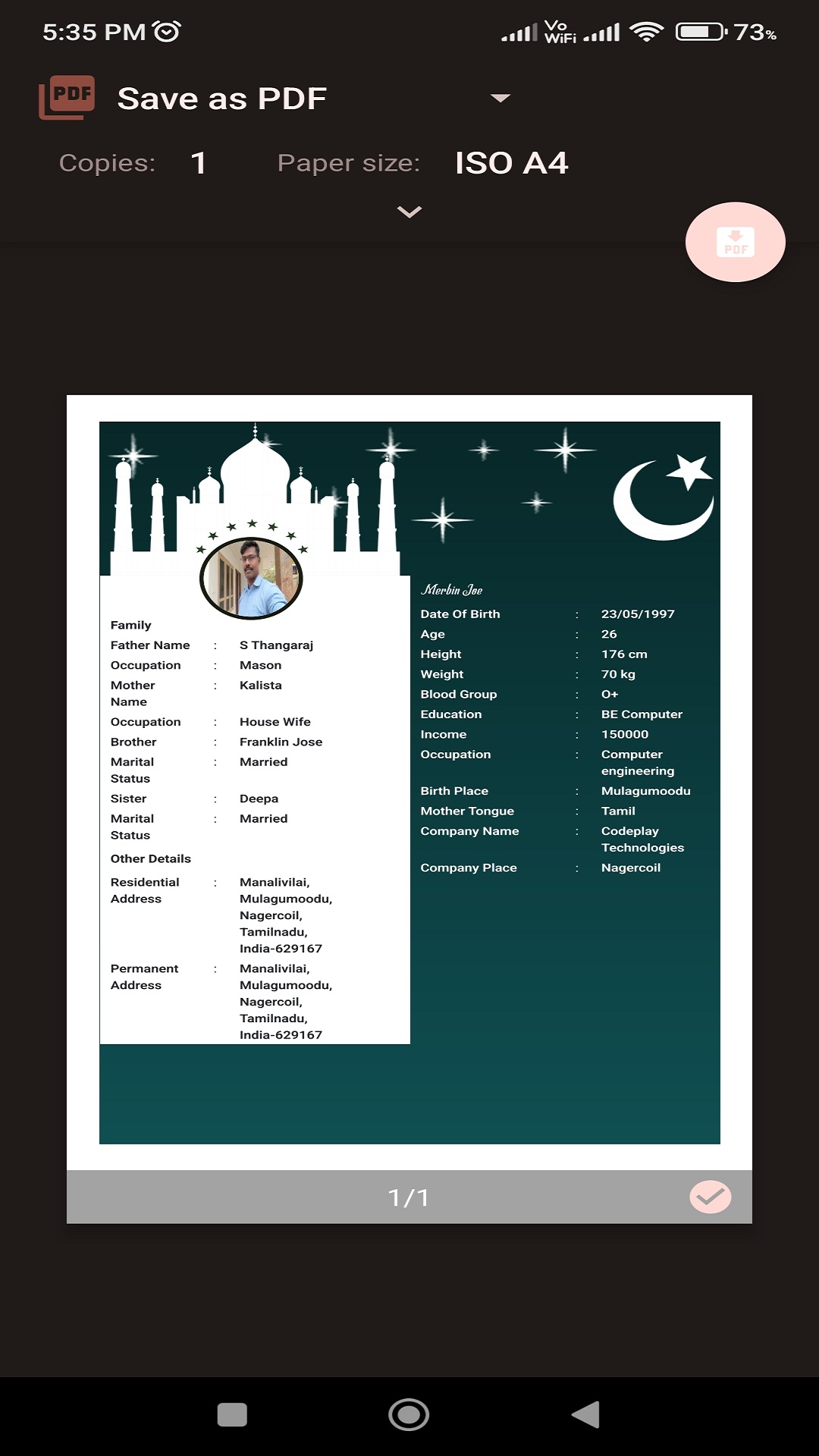 Marriage Biodata Maker - App on Amazon Appstore