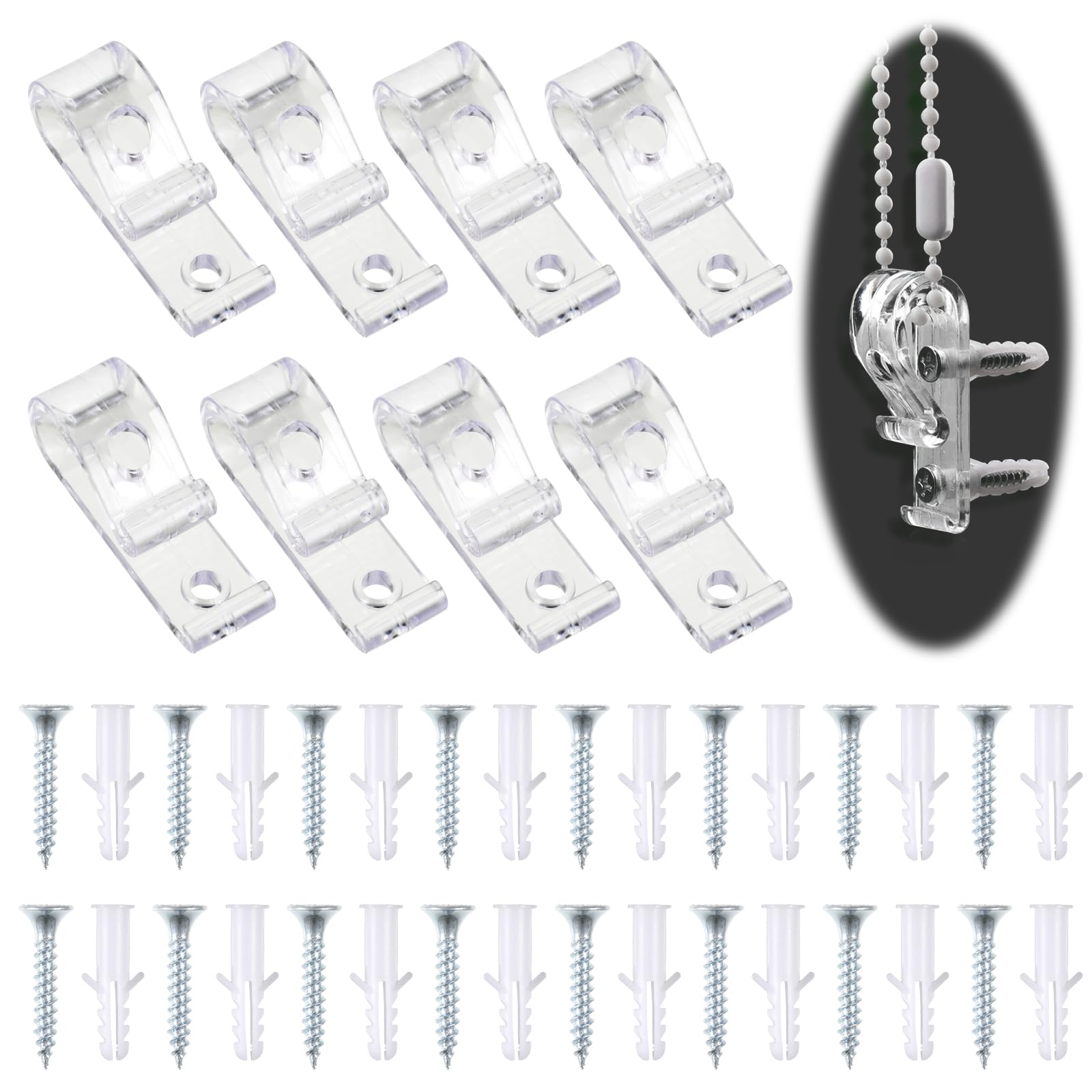 Blind Safety Clips, Blind Cord Safety Device Roman Blind Chain P-Clips ...