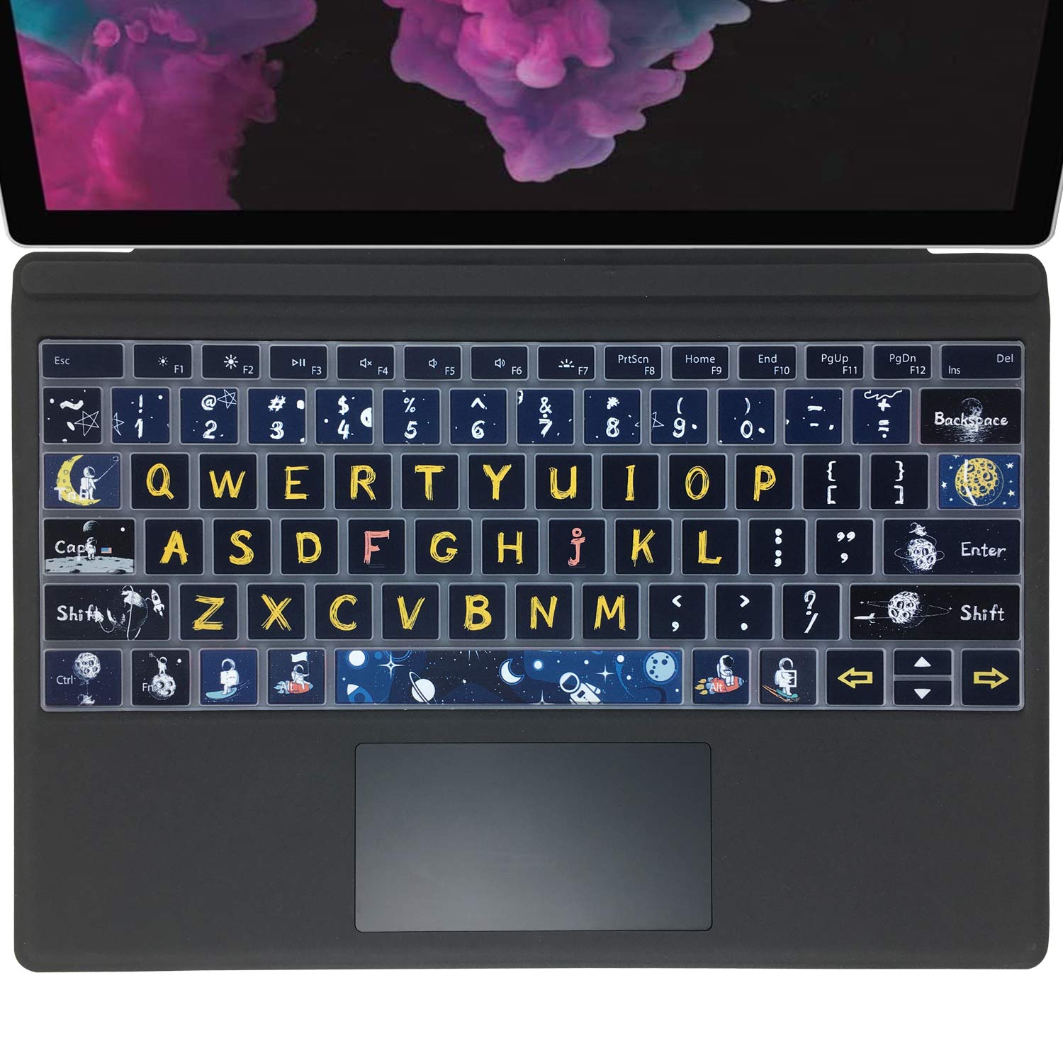 Amazon.com: WSLUCKO Silicon Keyboard Cover Skin for Microsoft Surface ...