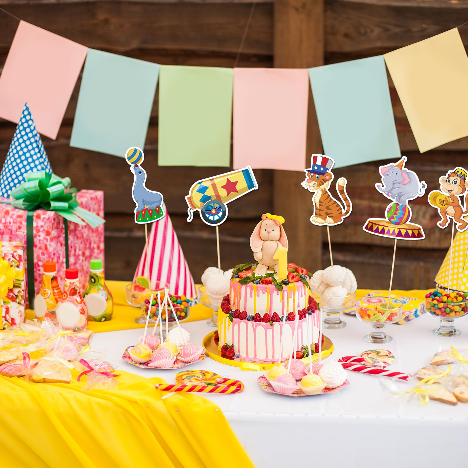 Snapklik.com : 40 Pieces Carnival Cutouts 10 Styles Circus Theme ...