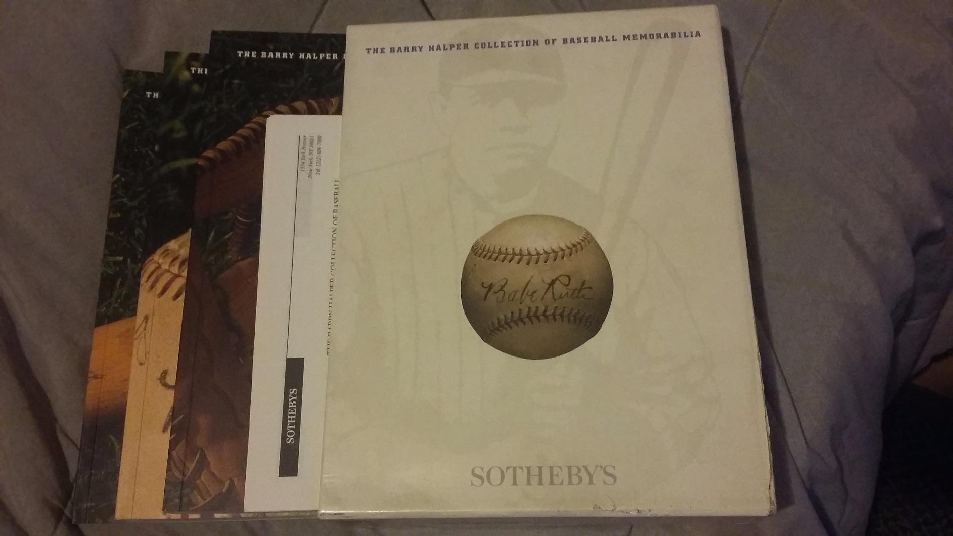 The Barry Halper Collection of Baseball Memorabilia (3 Vols.): Sotheby ...