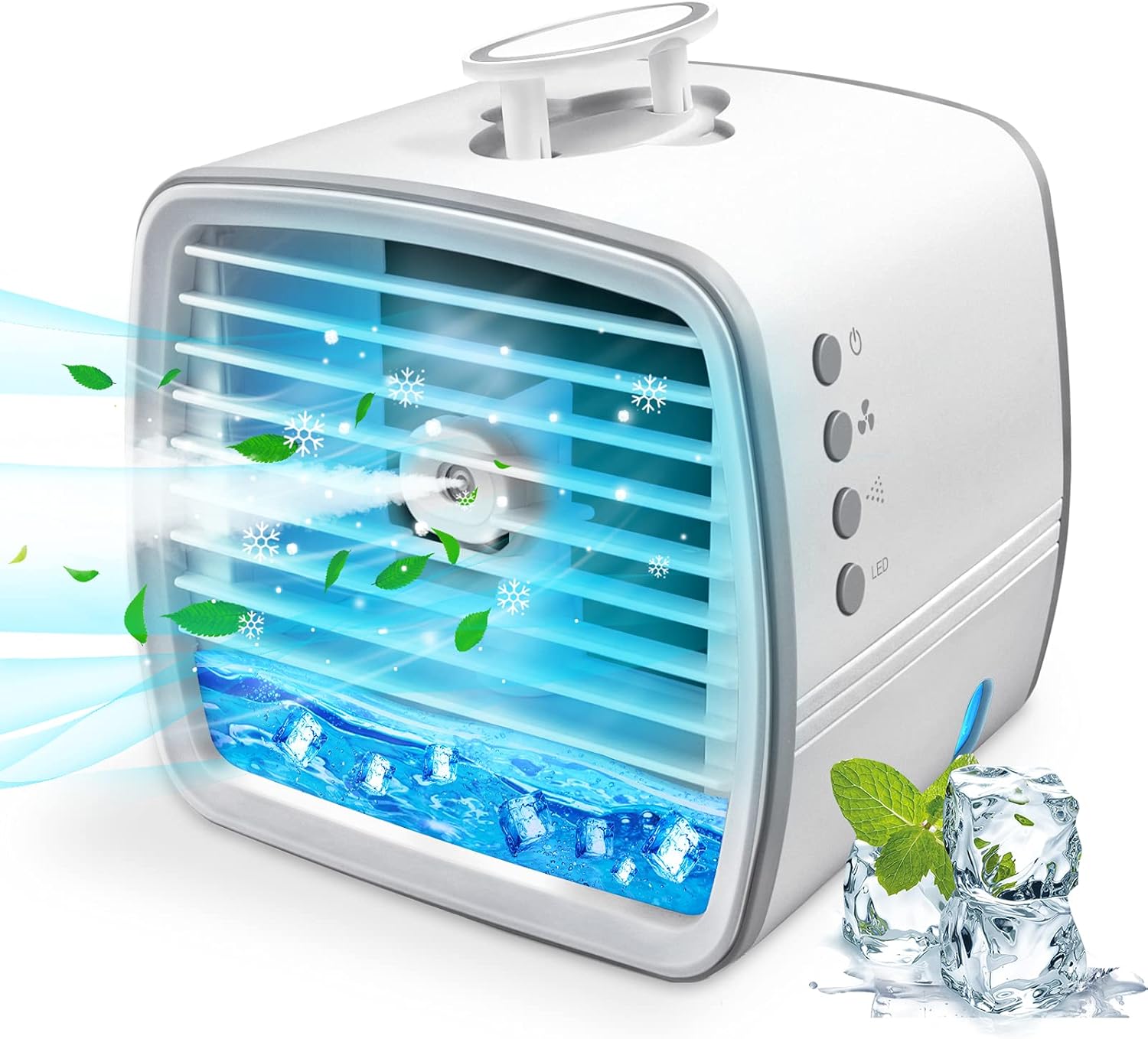 Amazon.com: Portable Air Conditioner Fan, Personal Air Cooler ...