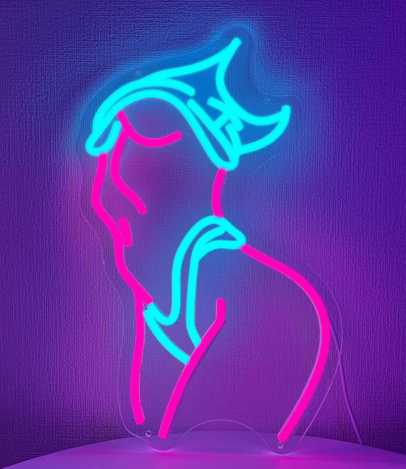 Amazon.com : Lady Neon Signs Dimmable Lady LED Neon Signs Decor Sign ...