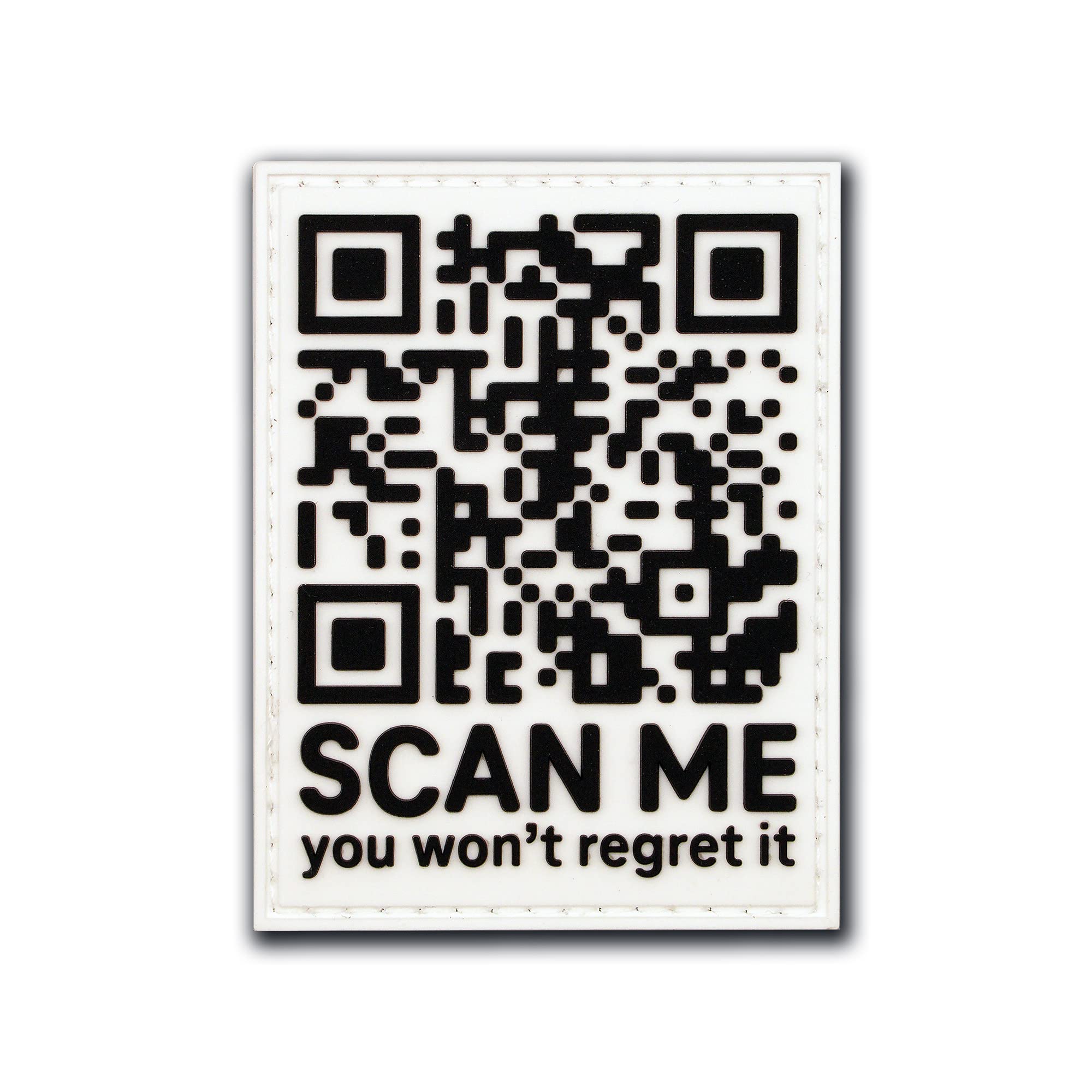Rick Roll QR Code "Scan Me" PVC Morale Patch - Funny Morale, Tactical ...