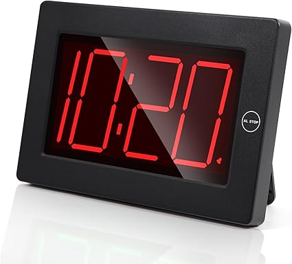 Amazon.com: Timegyro LED Digital Wall Clock Battery Operated - Large ...