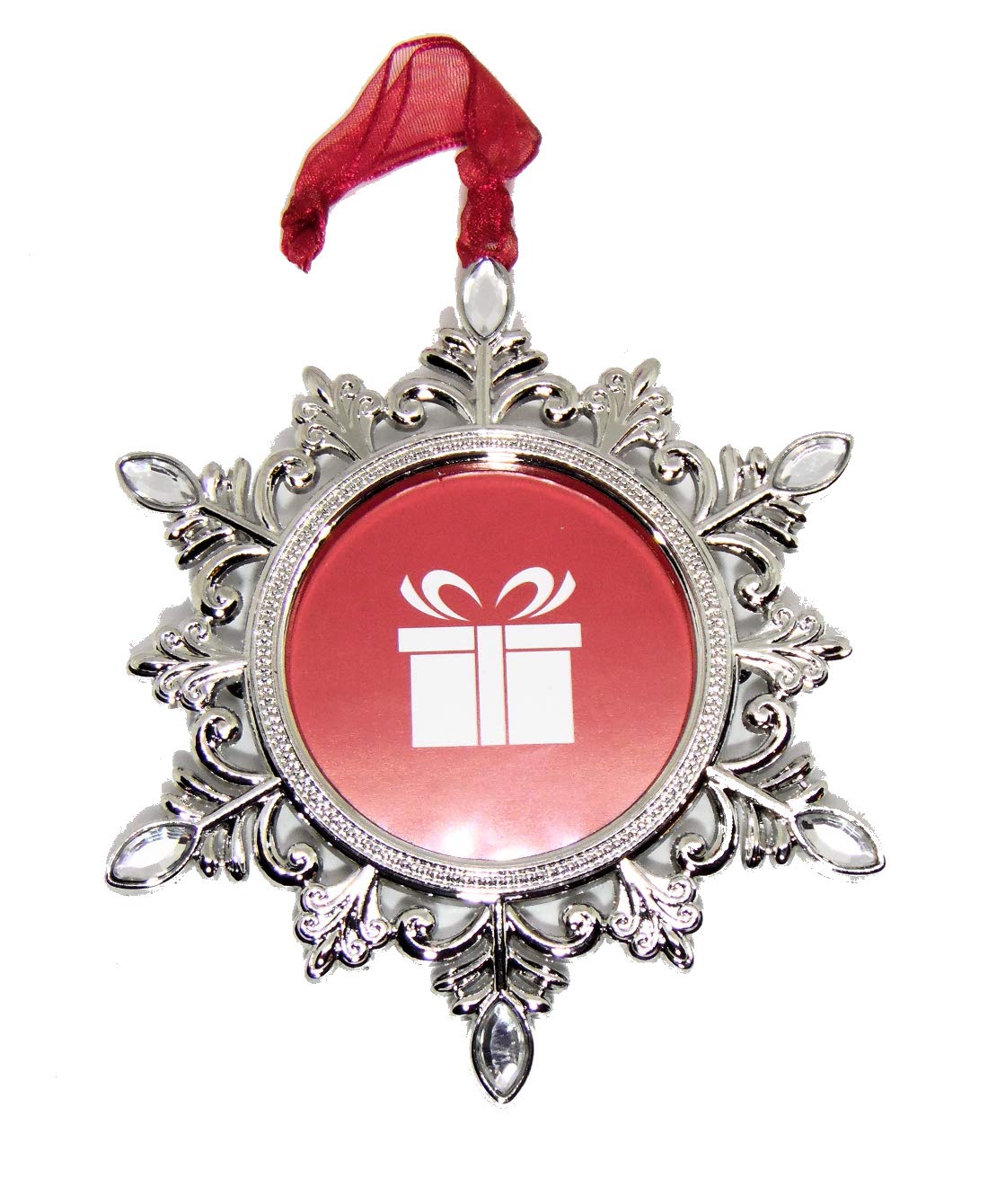 Amazon.com - Studio Decor Silvertone Snowflake Shaped Photo Frame ...