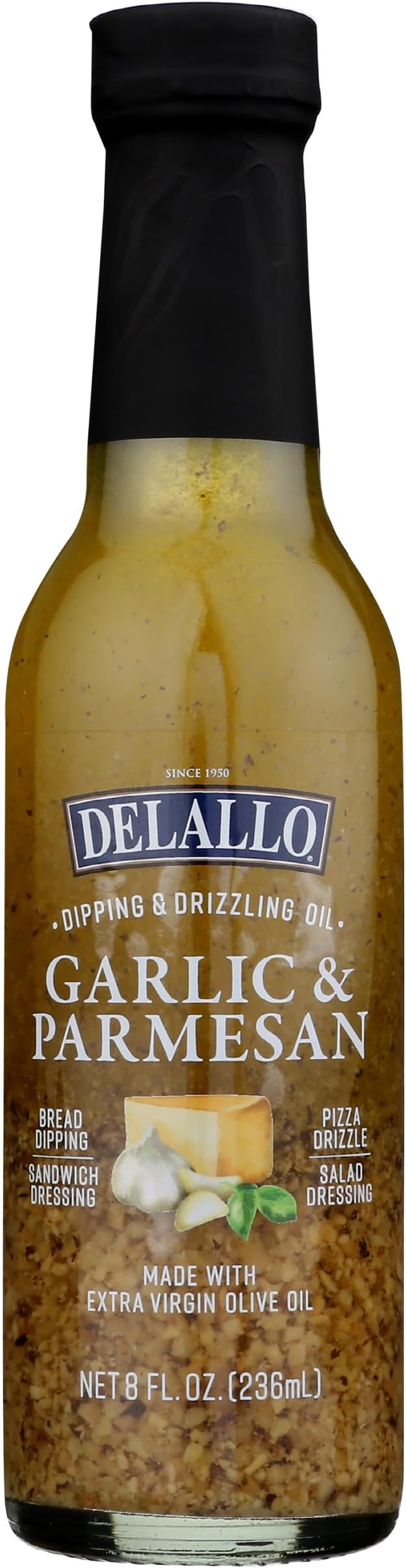 Amazon.com : Delallo Garlic & Parmesan Dipping Oil, Vegan, 8 Fluid ...