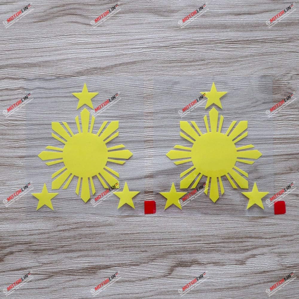 Amazon.com: Filipino Sun Stars Flag Philippines Graphic Car Truck ...