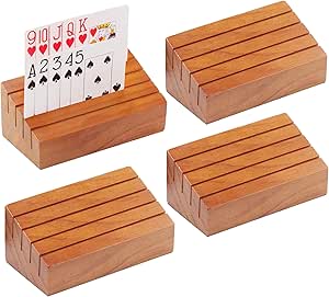 Amazon.com: GSE Games & Sports Expert Wooden Playing Card Holders Tray ...