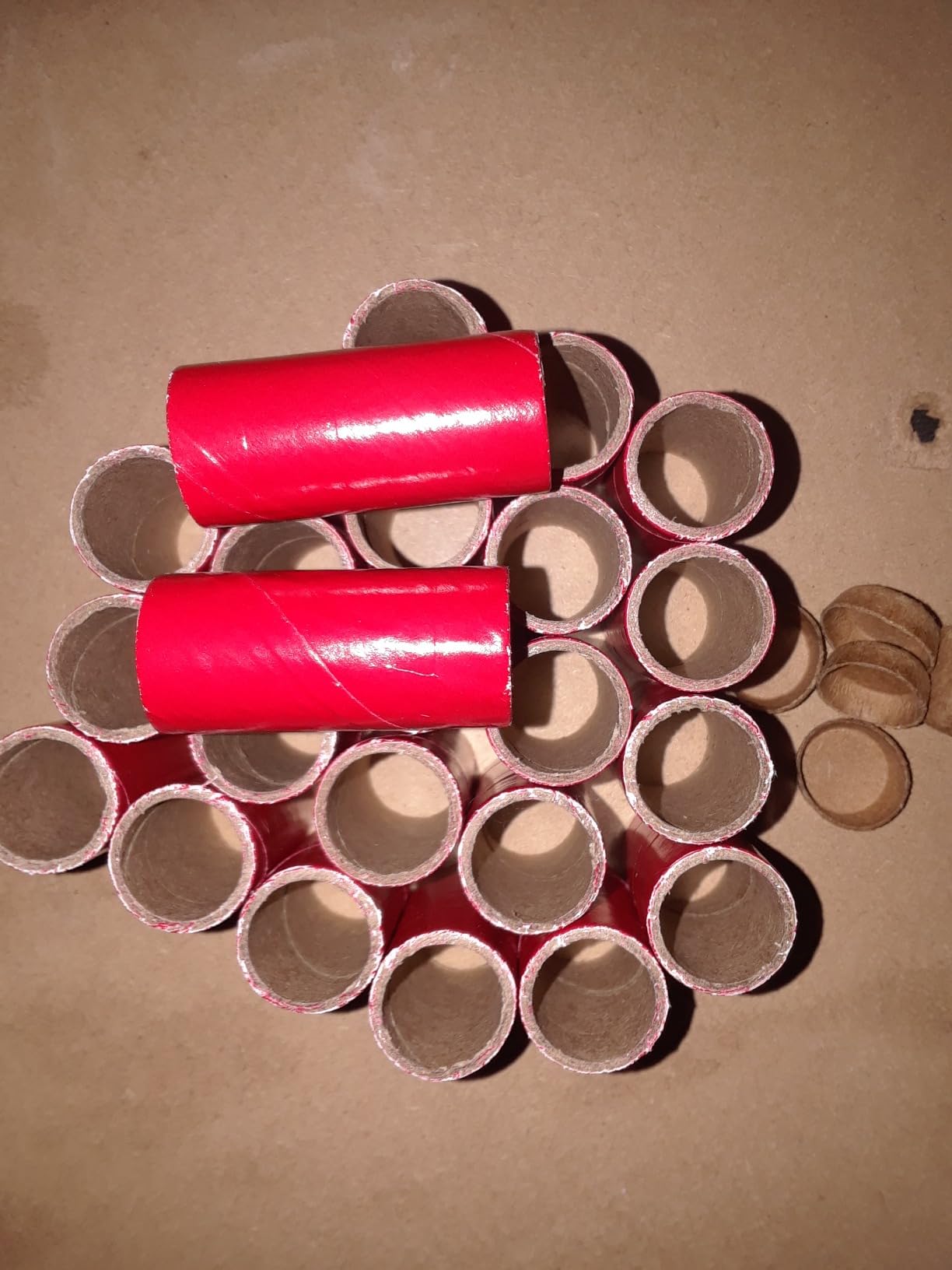 Amazon.com: 25 M80 Fireworks Gloss Red Pyro Tubes and End Plugs 9/16" x ...