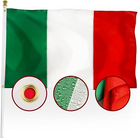 Amazon.com : G128 – Italy (Italian) Flag | 3x5 feet | Printed – Vibrant ...