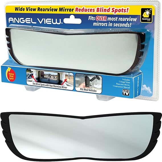 Angel View New Improved Wide-Angle Rearview Mirror AS-SEEN-ON-TV Reduce ...