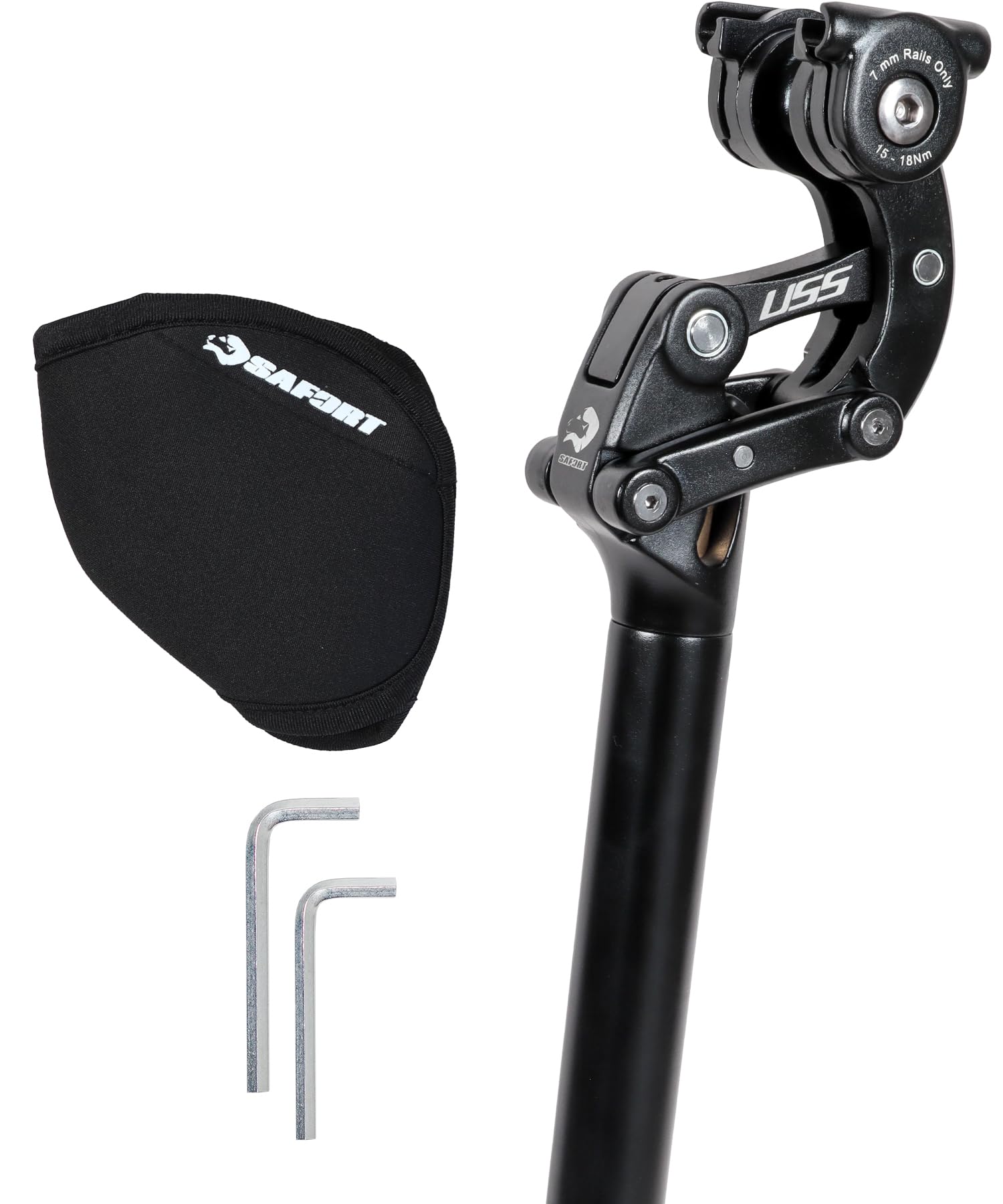 Amazon.com : Safort USS Suspension Seatpost with Cover, Diameter: 27 ...