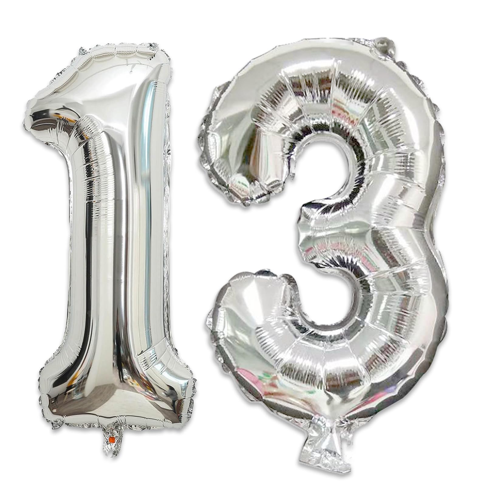 Amazon.com: 40 inch Number 13 Balloons, Aluminum Foil Jumbo 13 Party ...