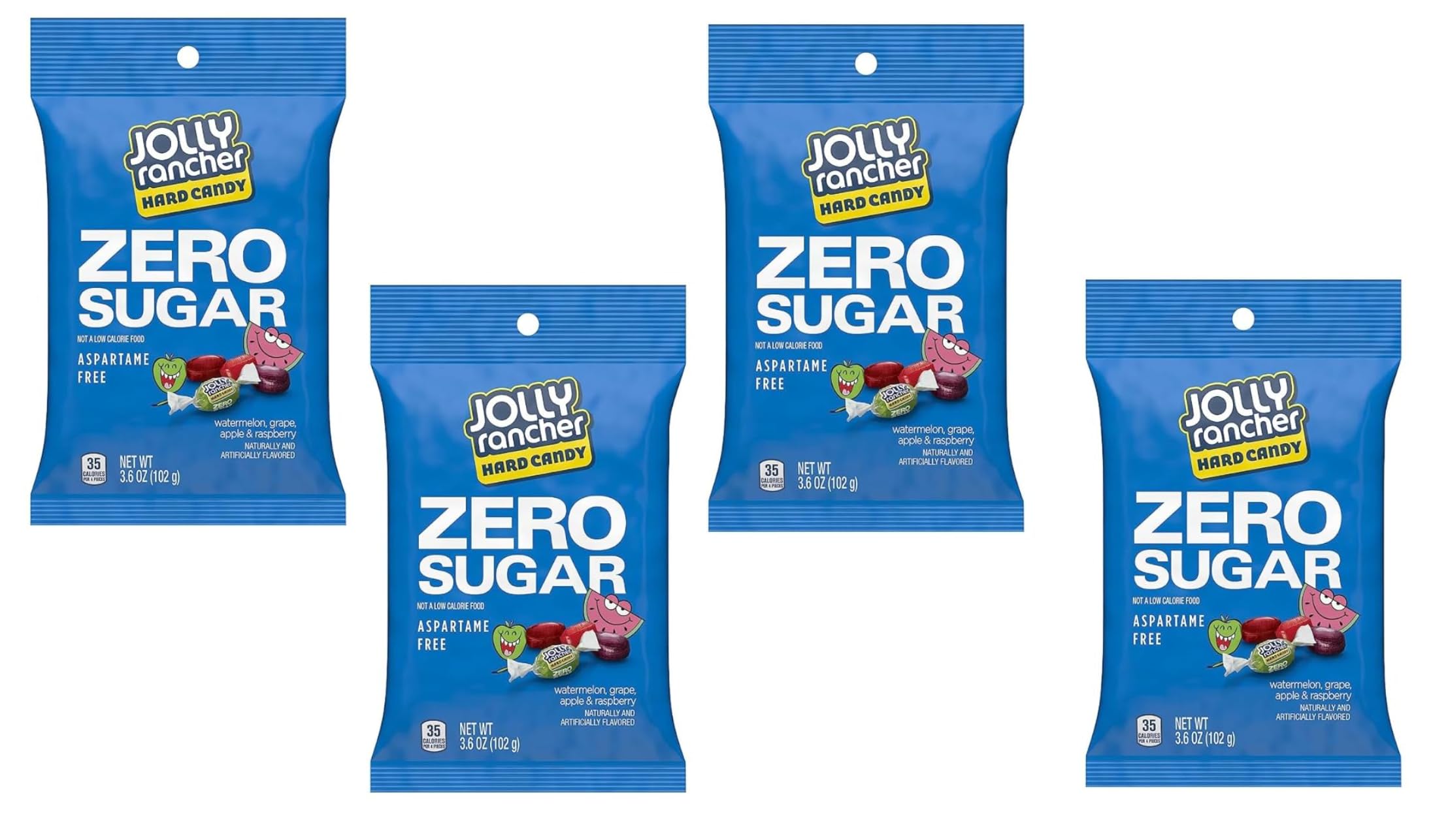 Amazon.com : Zero Sugar Jolly Rancher - Pack of 4 - Sugar Free and ...