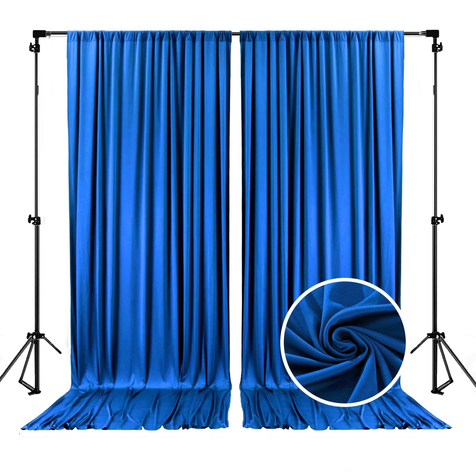 Party Decoration Backdrop 10x7 Feet Gold Backdrop Curtain - 2 Panel ...