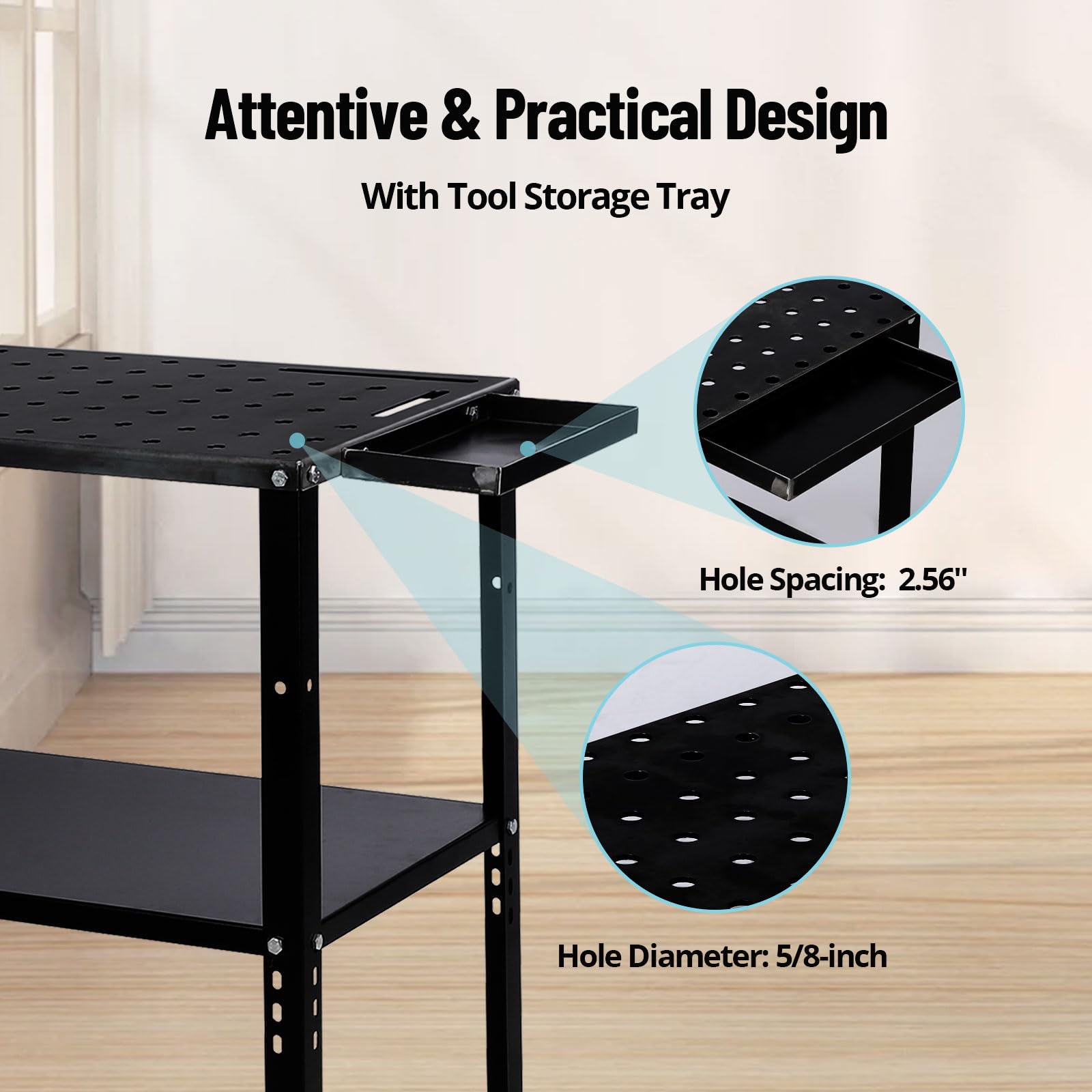 Snapklik.com : Welding Table 36""x19"", 5/8-inch Fixture Holes Steel ...
