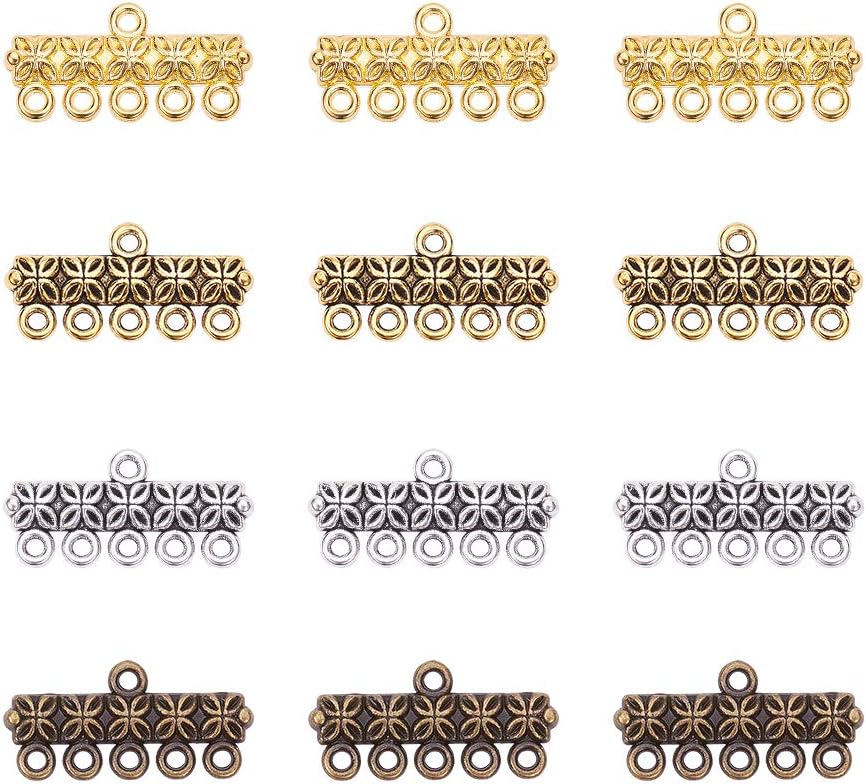 Amazon.com: PH PandaHall 80pcs Layering Clasps 2 Colors Necklace ...