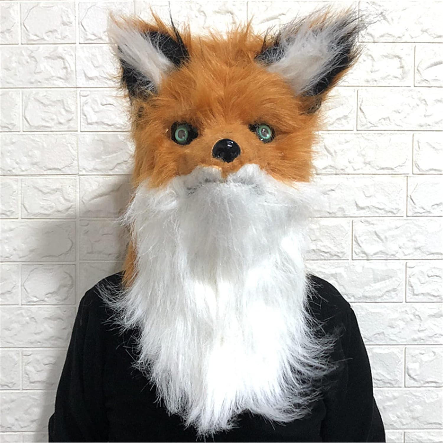 Amazon.com: Realistic Furry Fox Mask Mask with Moving Jaw,Mouth Movable ...