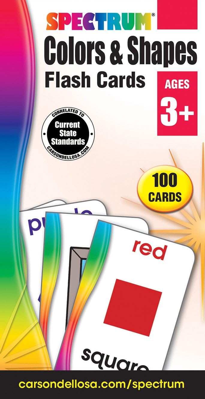 Amazon.com: Spectrum - Colors & Shapes Flash Cards : Spectrum: Toys & Games