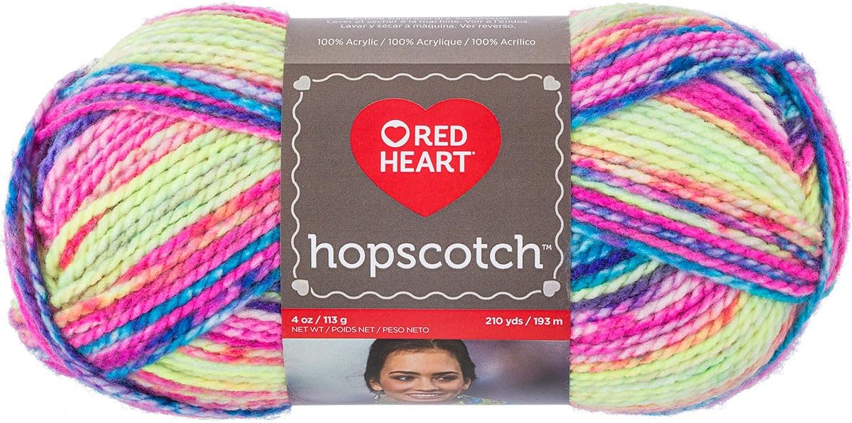 Amazon.com: RED HEART Hopscotch Yarn-Jump Rope