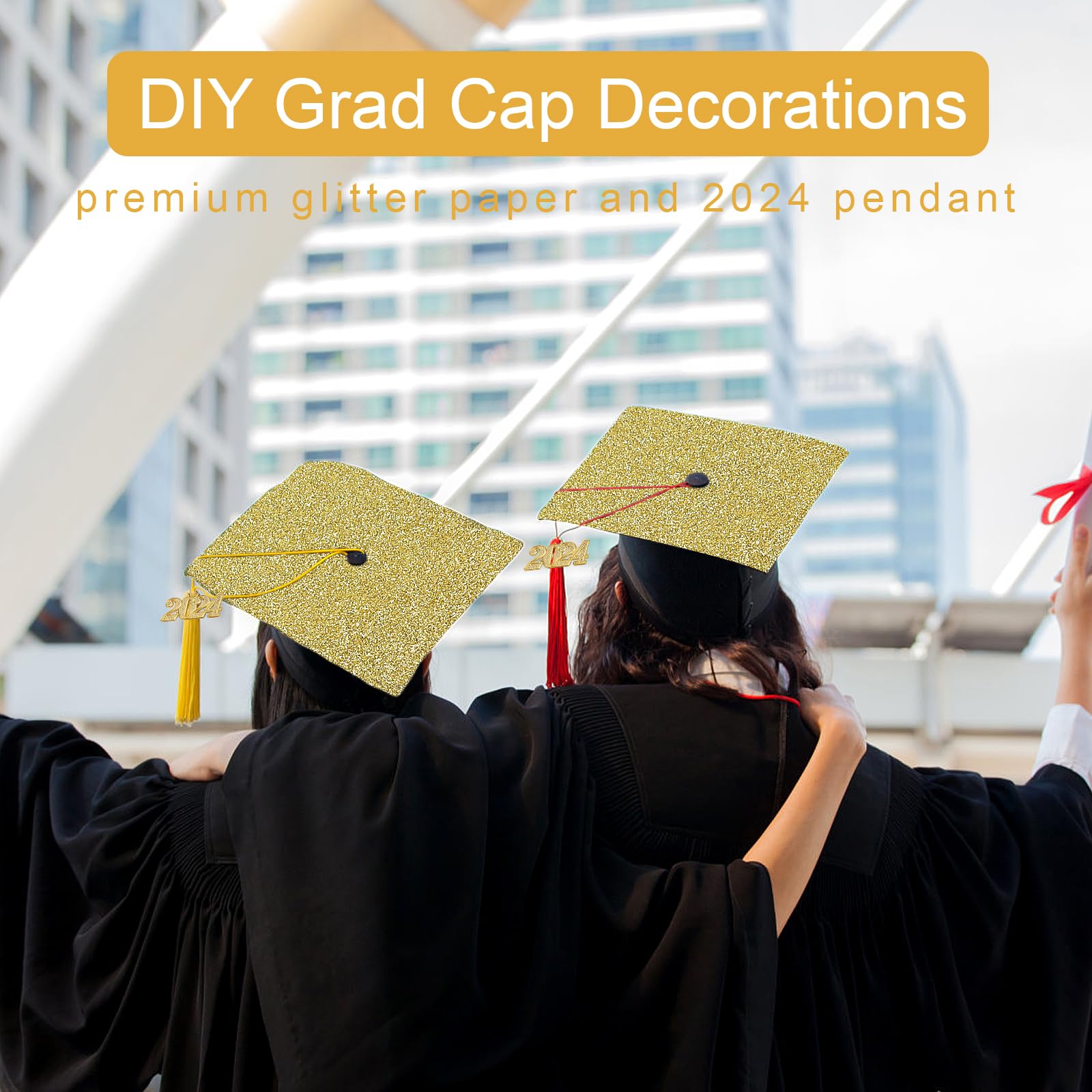 Construction Paper Graduation Hats Grad Cap Paper
