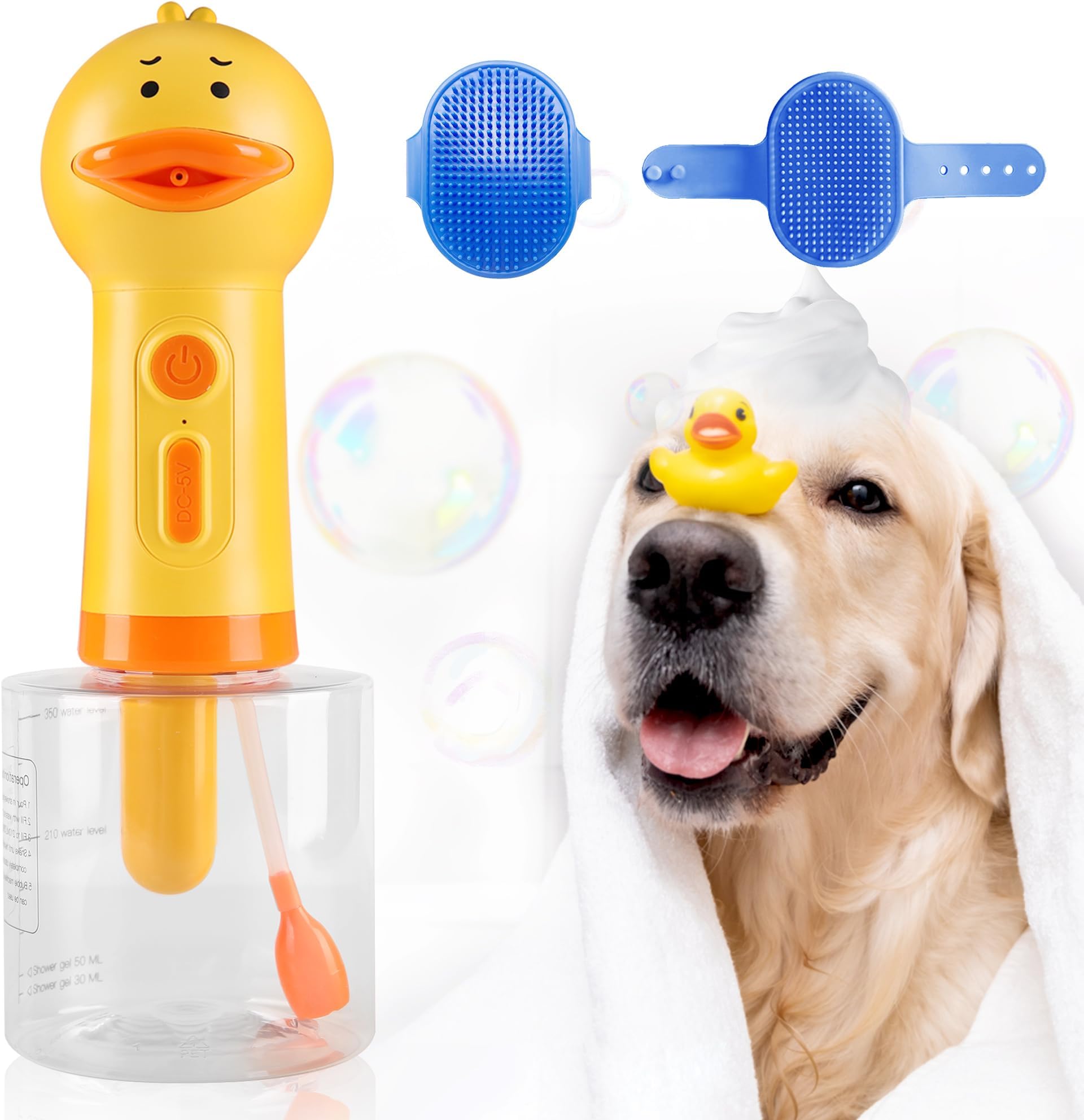 Amazon.com: FERRISA Automatic Foaming Dog Soap Dispenser with Dog Bath ...